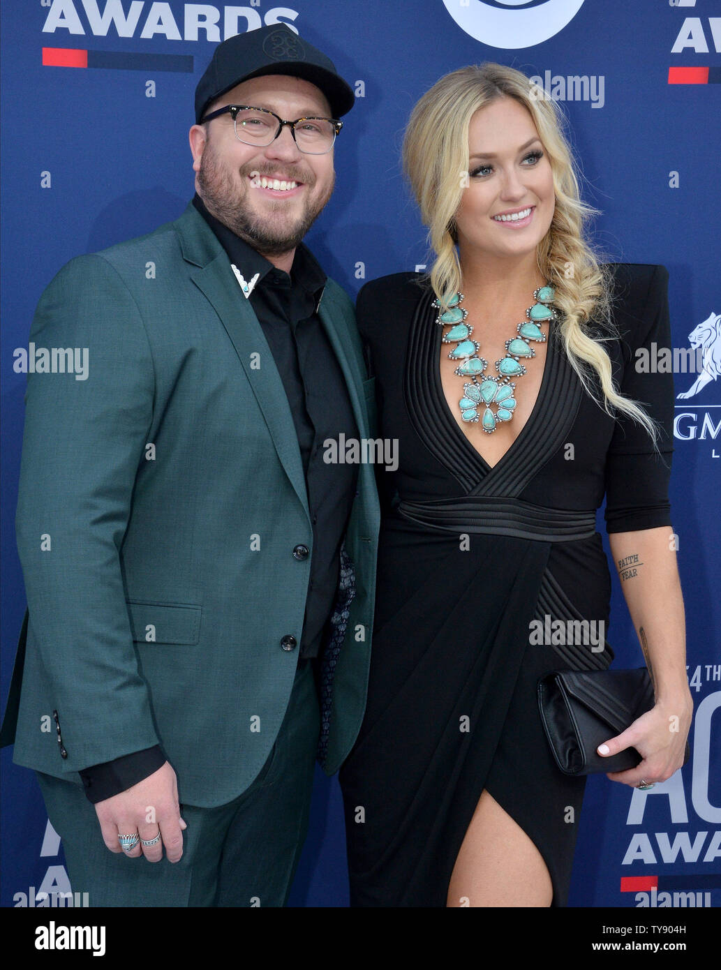Mitchell Tenpenny and Meghan Patrick attend the 54th annual Academy of ...