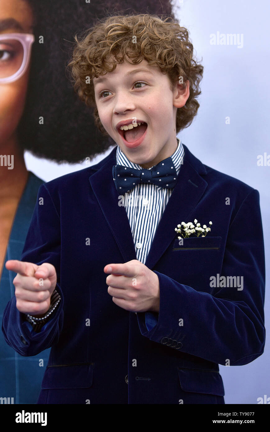 Tucker Meek attends the premiere of 'Little' at the Regency Village ...