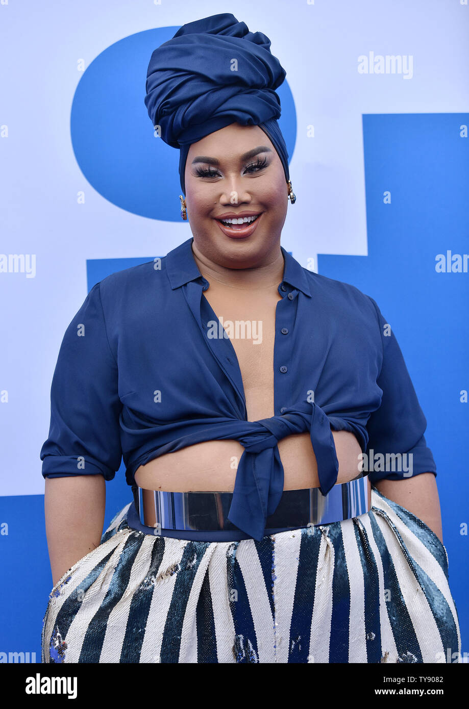 Patrick Starrr attends the premiere of 'Little' at the Regency Village ...