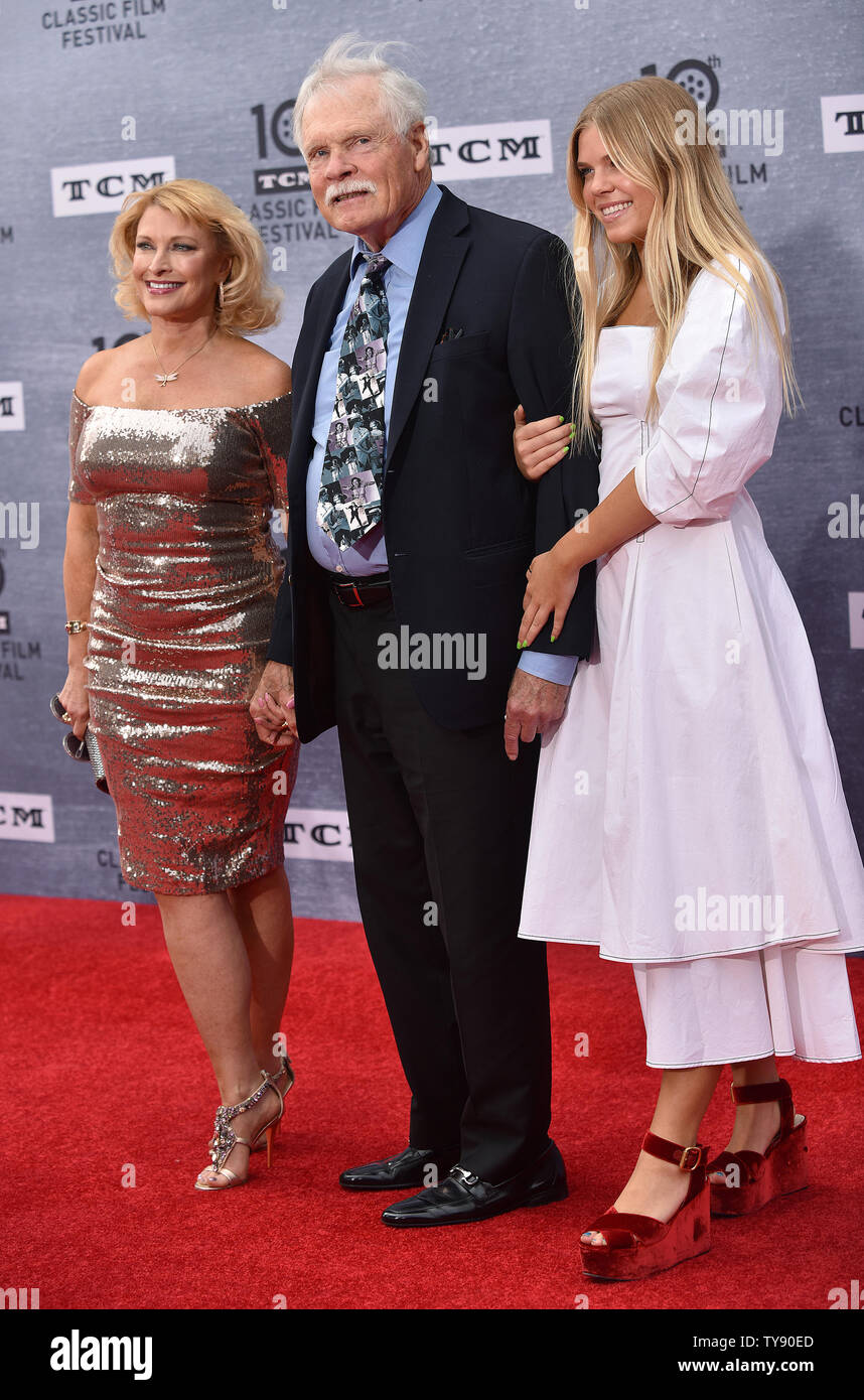 Ted Turner (center), his granddaughter Laura Elizabeth Seydel (R) and ...