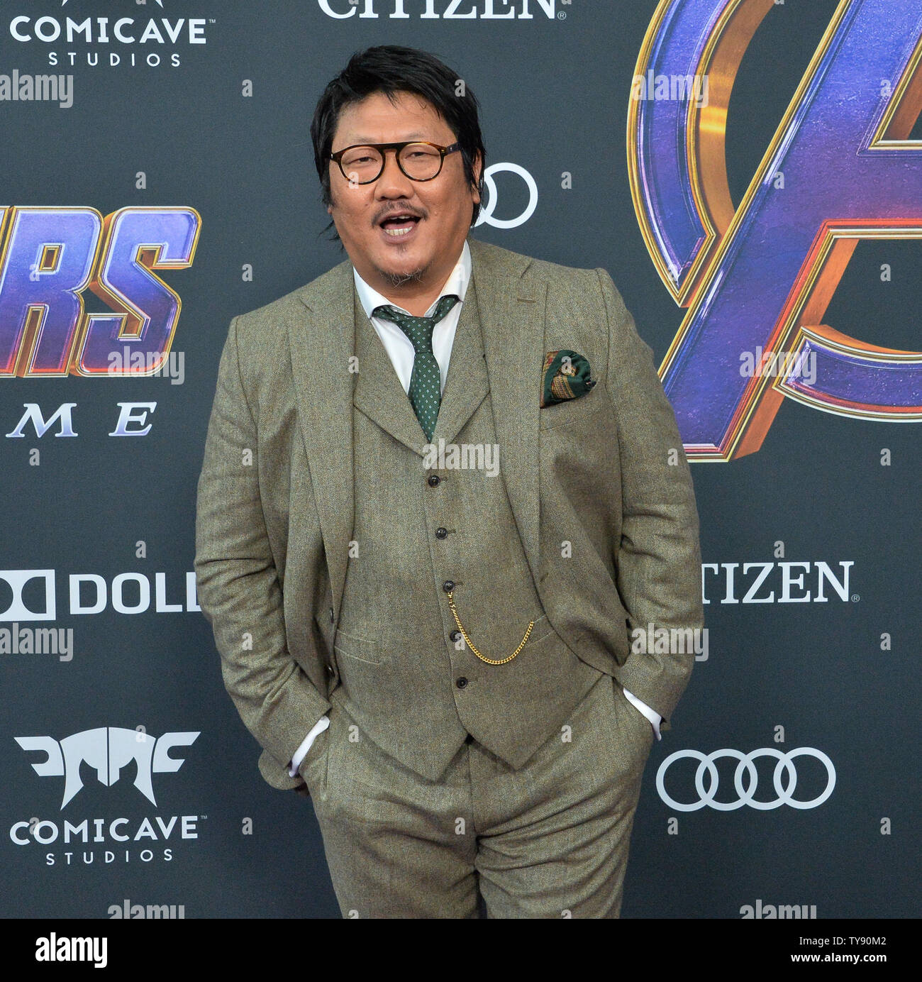 Cast member Benedict Wong attends the premiere of the sci-fi motion ...