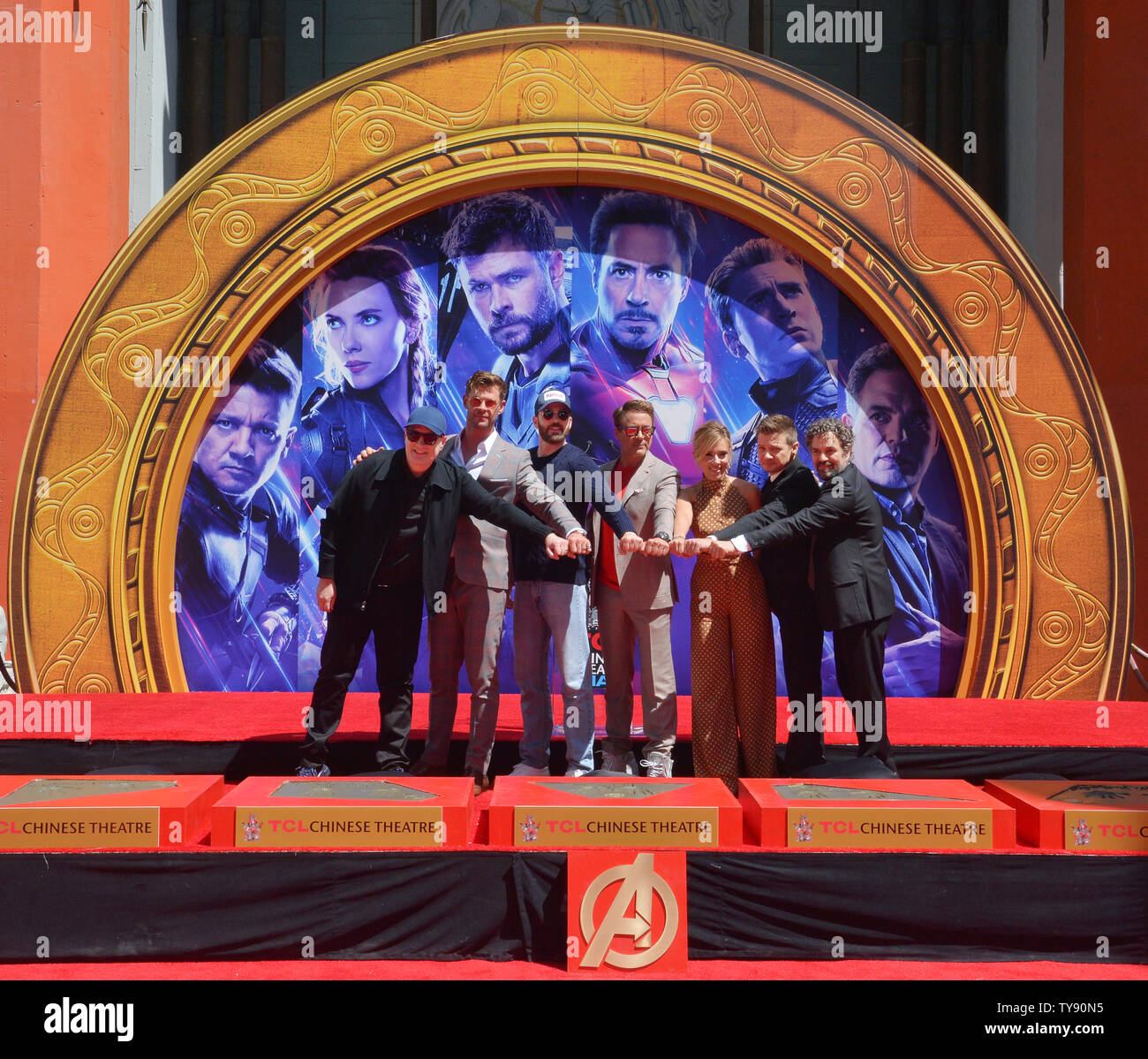 President of Marvel Studios/Producer Kevin Feige, Chris Hemsworth ...