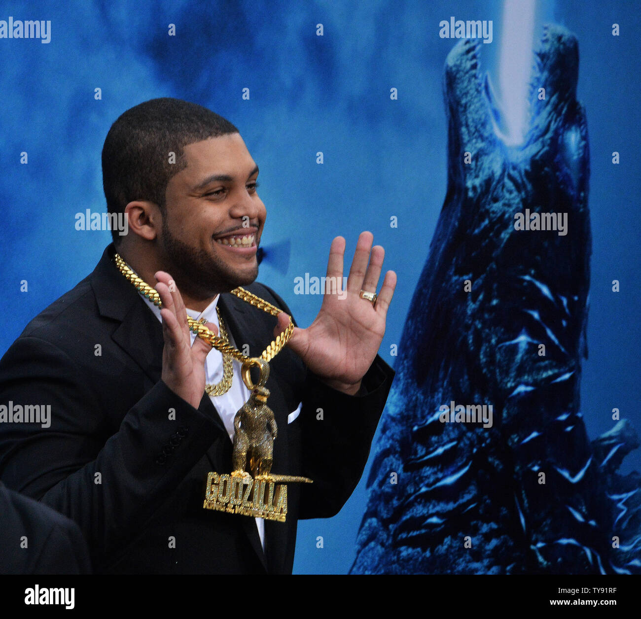 Cast member O'Shea Jackson Jr. attends the premiere of the sci-fi ...