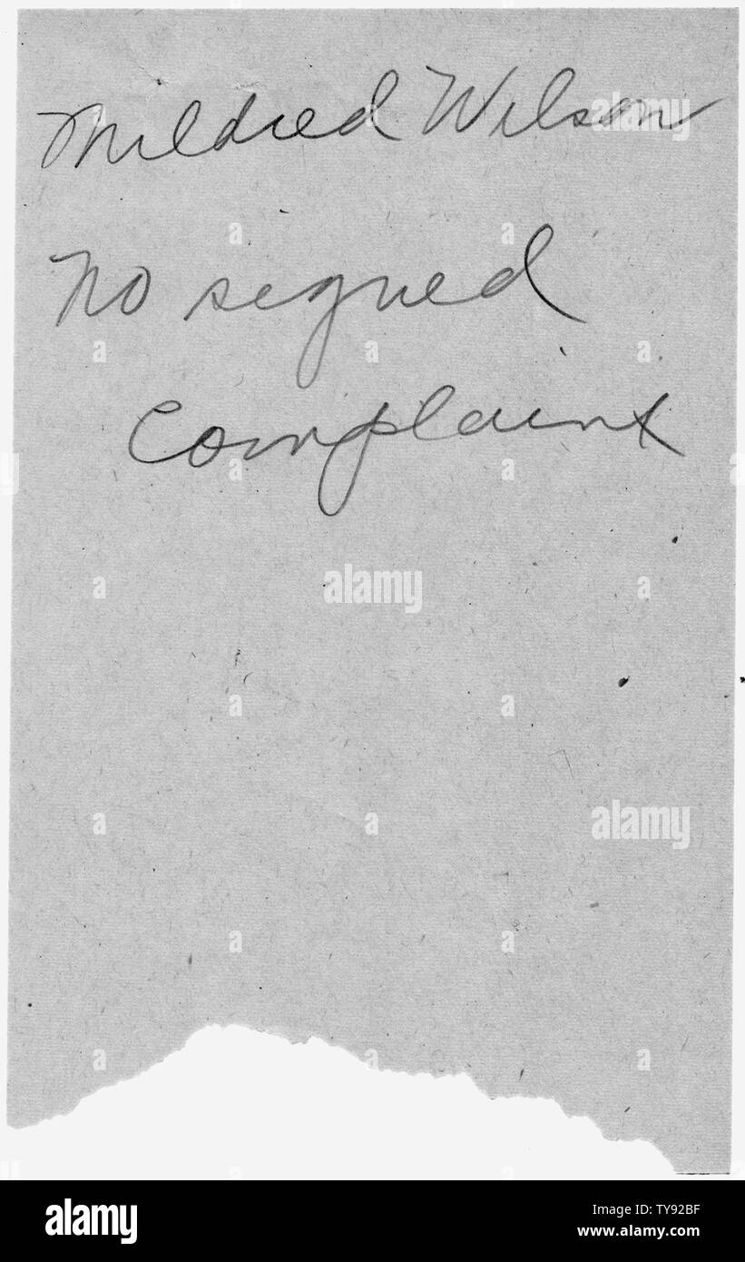 Mildred Wilson [Case 9-BR-486]: Complaint Cover Sheet; Scope and ...