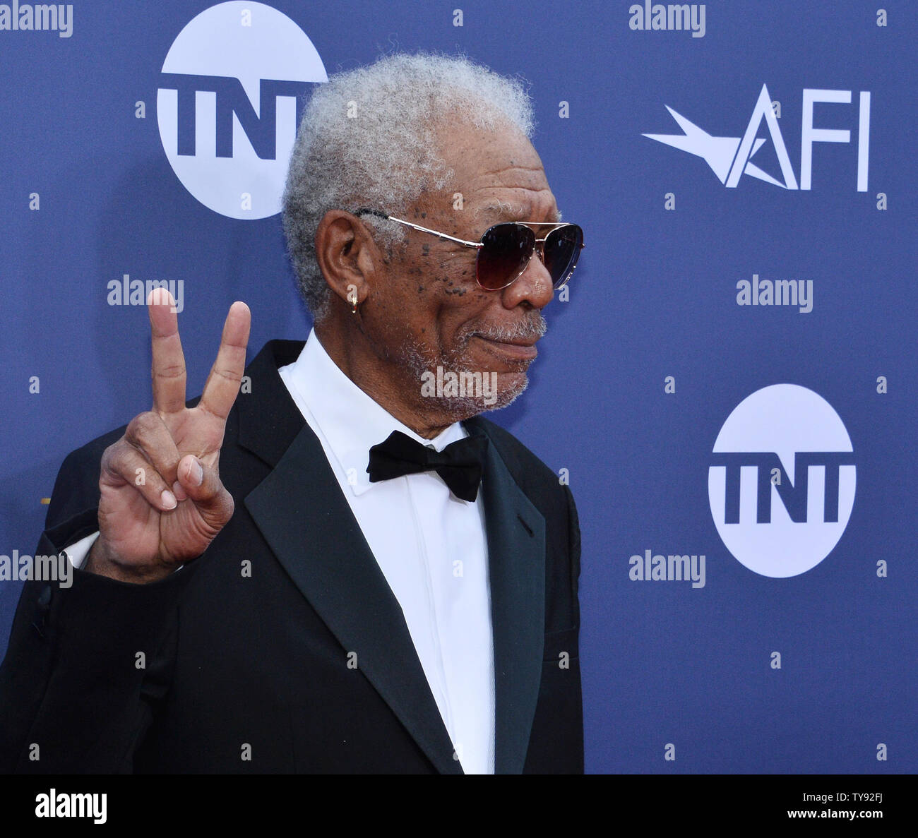 Actor Morgan Freeman arrives for American Film Institute's 47th annual ...