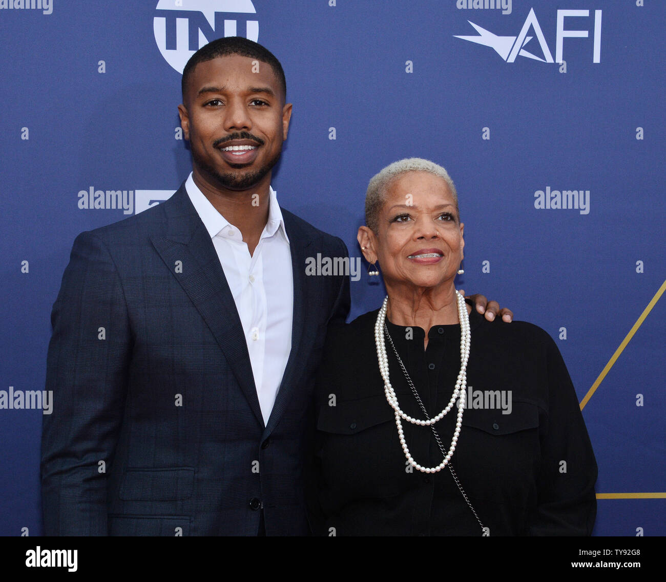 Actor Michael B. Jordan and his mother Donna Jordan arrive for American ...