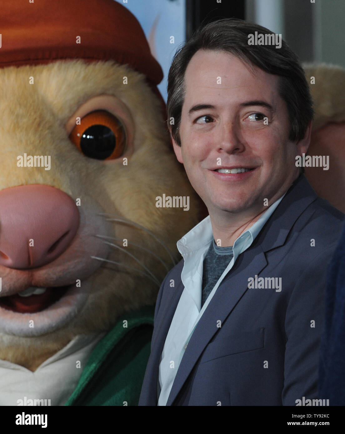 Actor Matthew Broderick, the voice of Despereaux in the animated motion ...