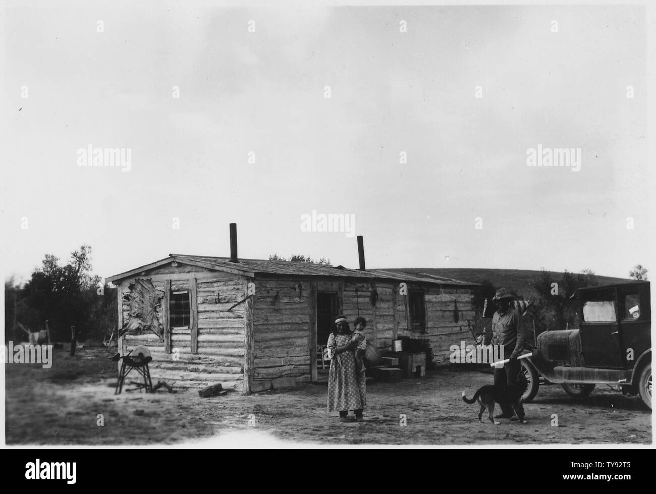 Miles Edward Good Shield's house before reconstruction Stock Photo - Alamy
