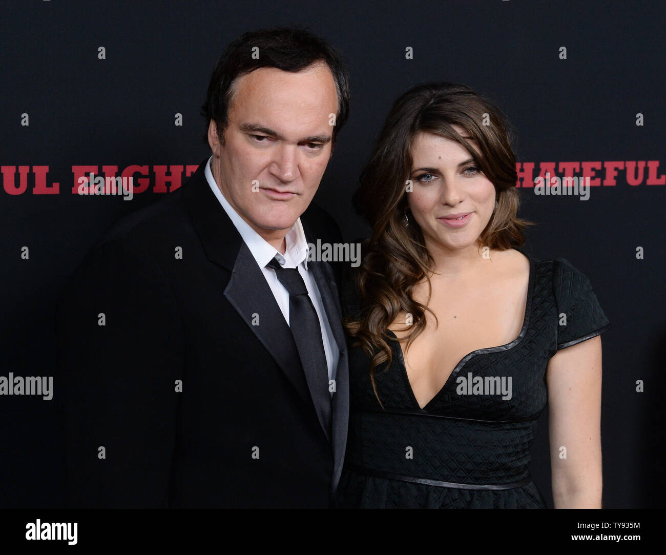 Director and writer Quentin Tarantino and his girlfriend, costume designer Courtney Hoffman ...