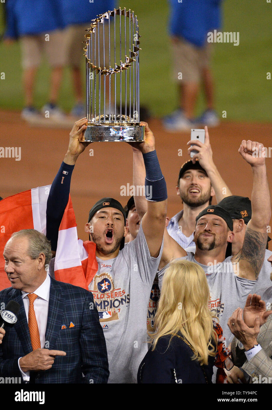 Mlb world series trophy 2017 hi-res stock photography and images - Alamy