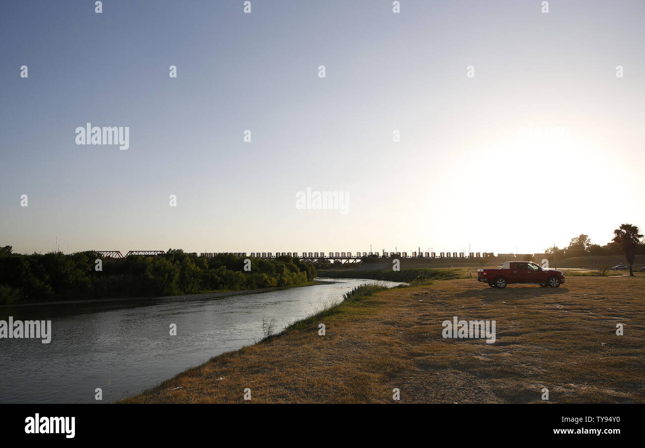 A general view of the Rio Grande River is seen at the U.S.-Mexico ...