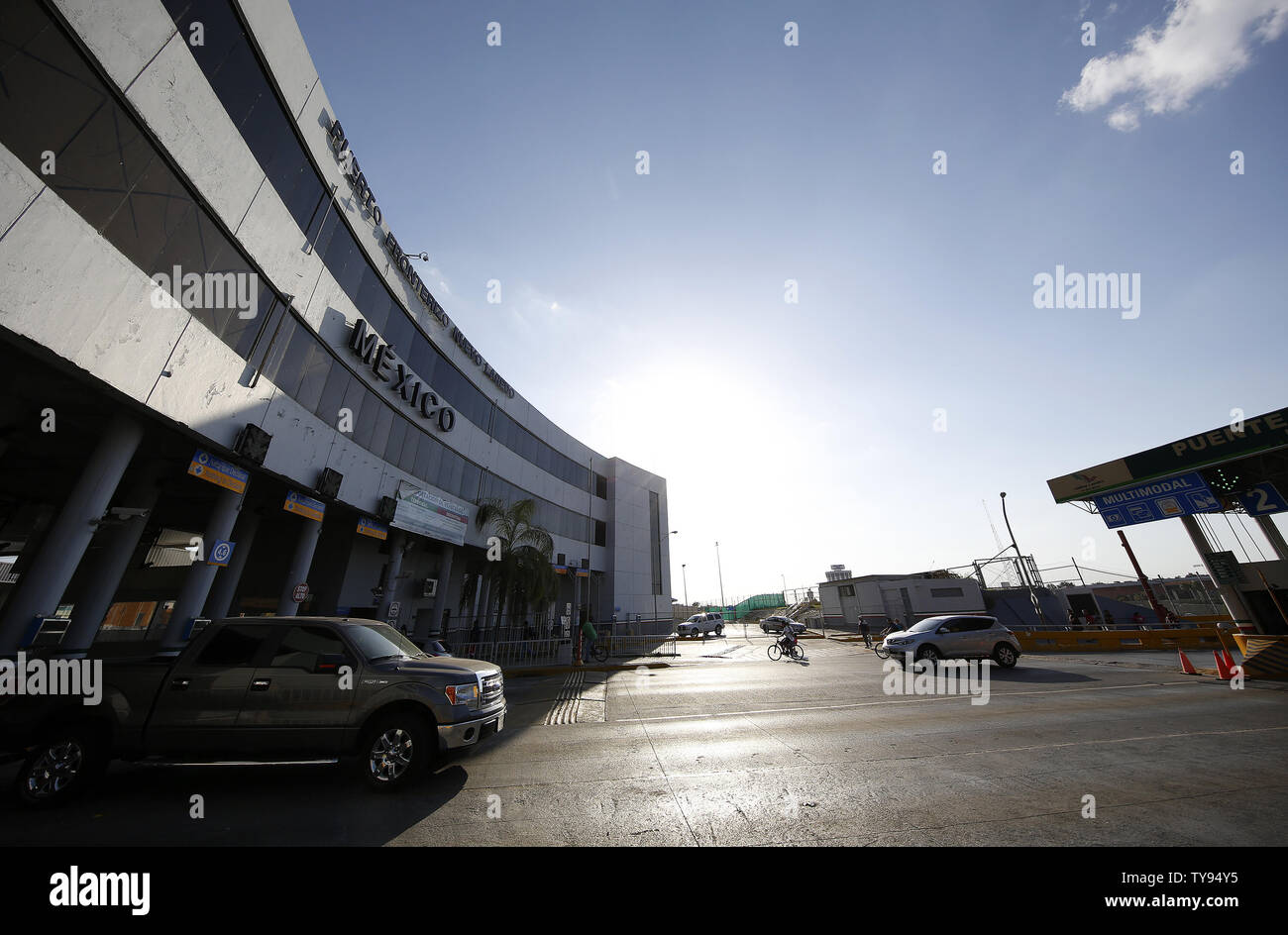 The border crossing into the United States is seen in Nuevo Laredo ...