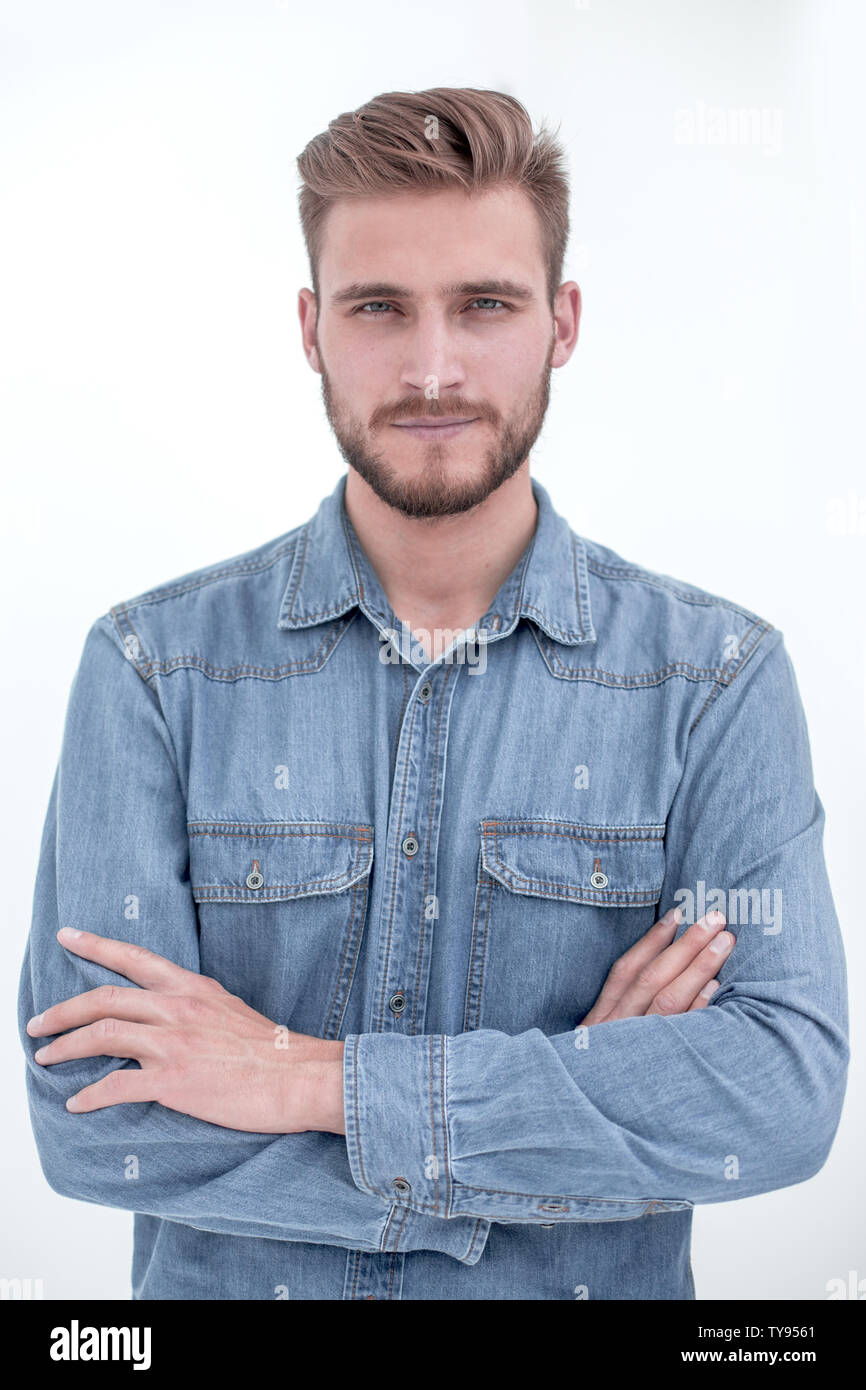 portrait of a modern young man Stock Photo - Alamy