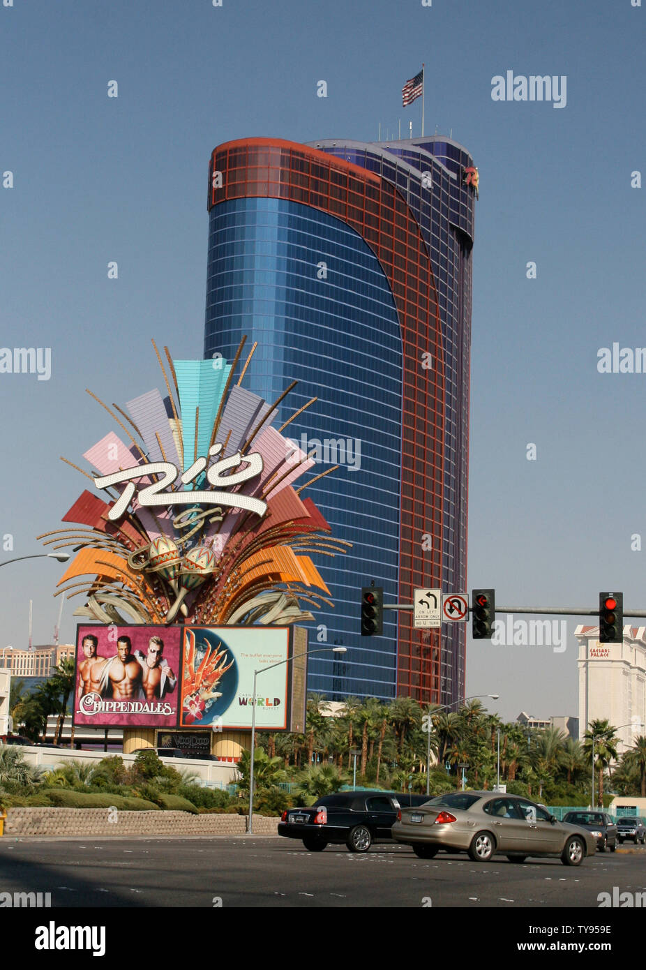 The skyline of Las Vegas, Nevada is recognized worldwide. Pictured here ...