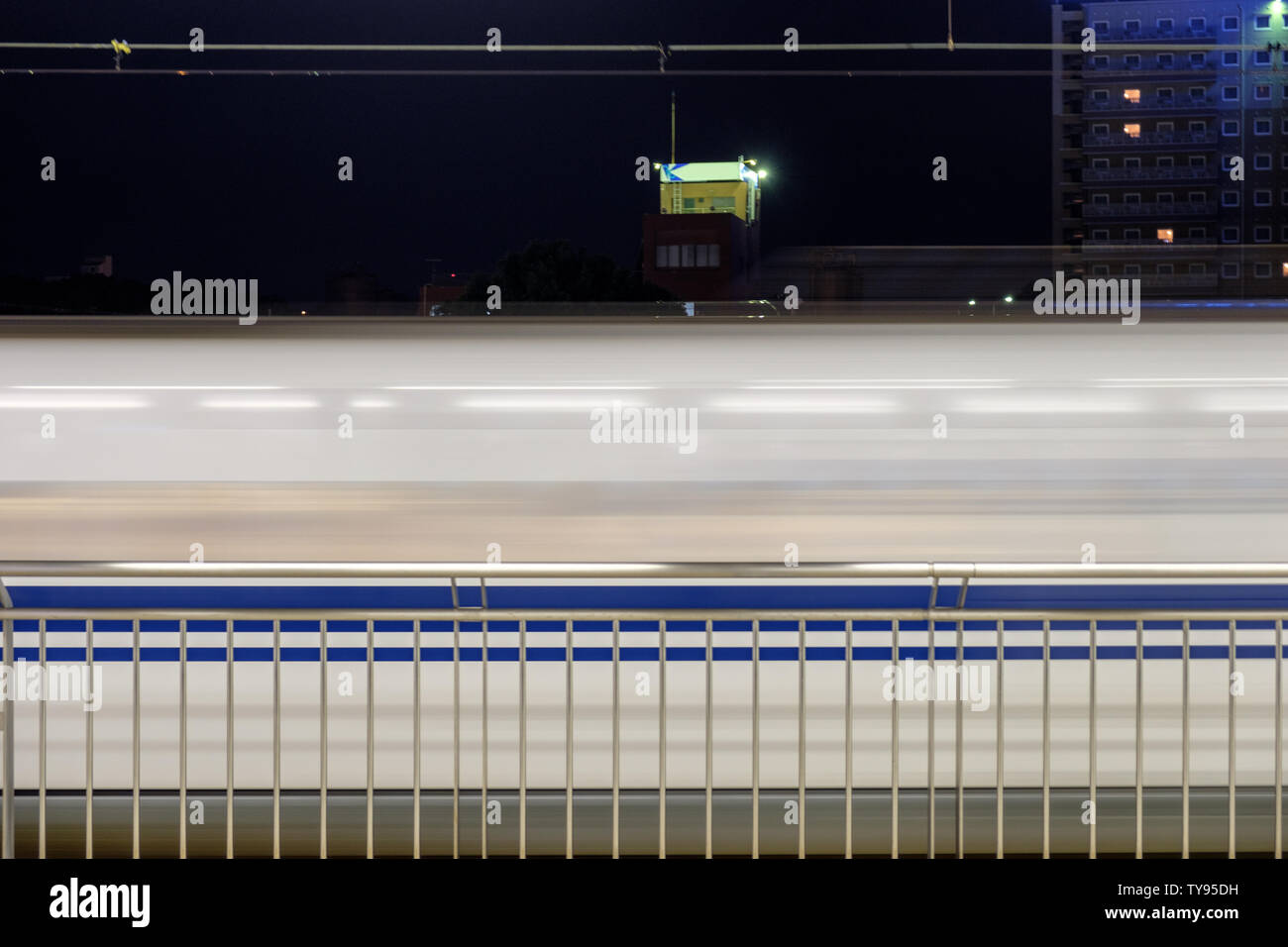 Jr west shinkansen bullet train hi-res stock photography and images - Alamy