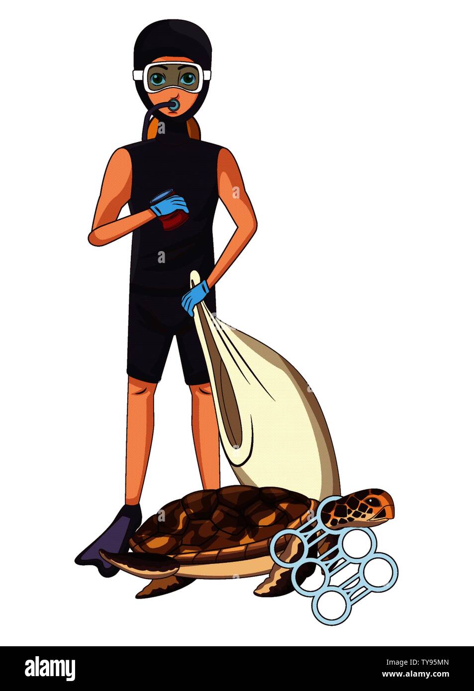 scuba diving avatar cartoon character Stock Vector Image & Art - Alamy