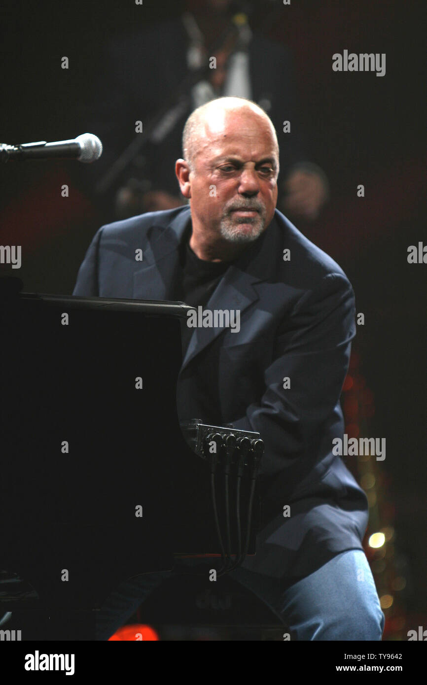 Billy Joel performs in concert at the MGM Garden Arena in Las Vegas on ...