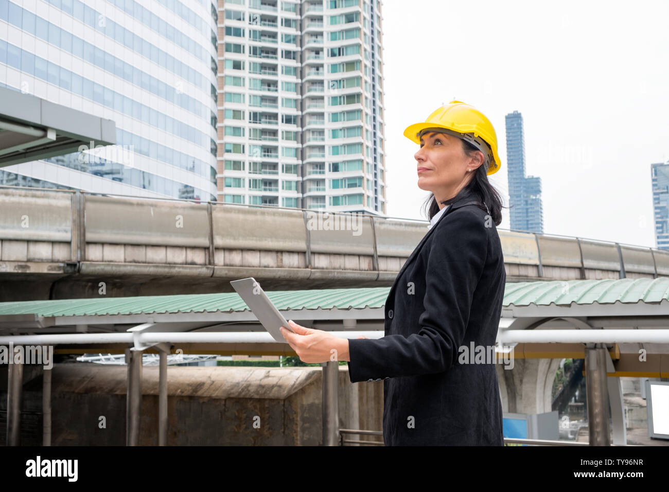 Woman train engineer hi-res stock photography and images - Alamy