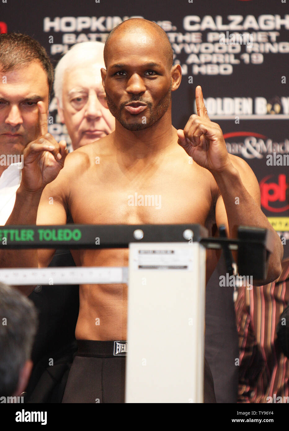 World light heavyweight boxing champion Bernard Hopkins appears at the ...
