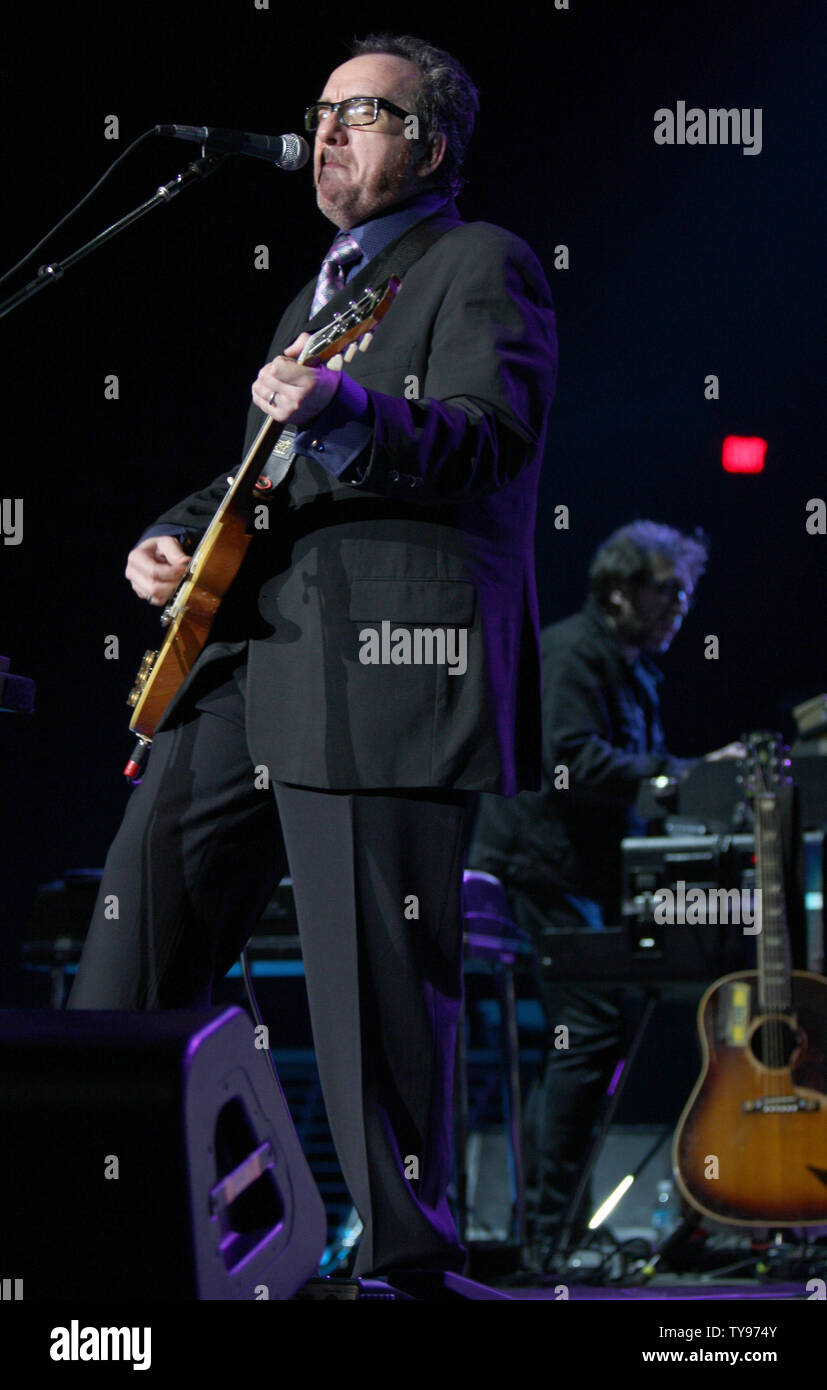 Elvis Costello performs in concert at the MGM Grand in Las Vegas on May ...