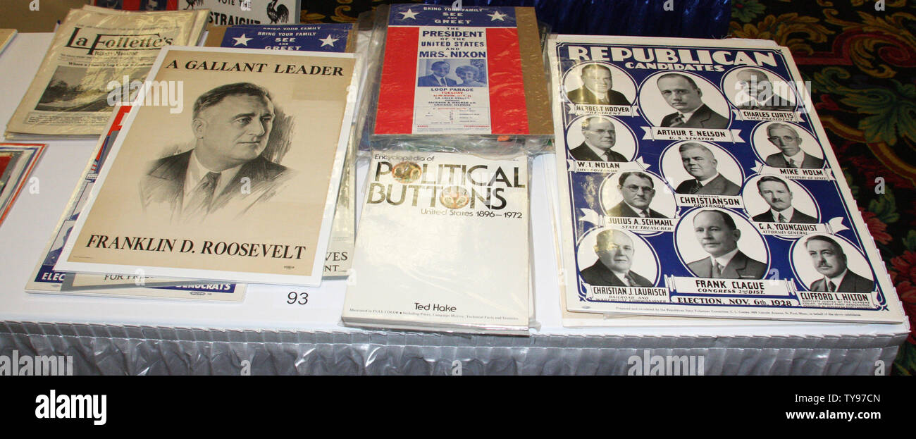 Political memorabilia collectors gather in Las Vegas on August 06, 2008 ...