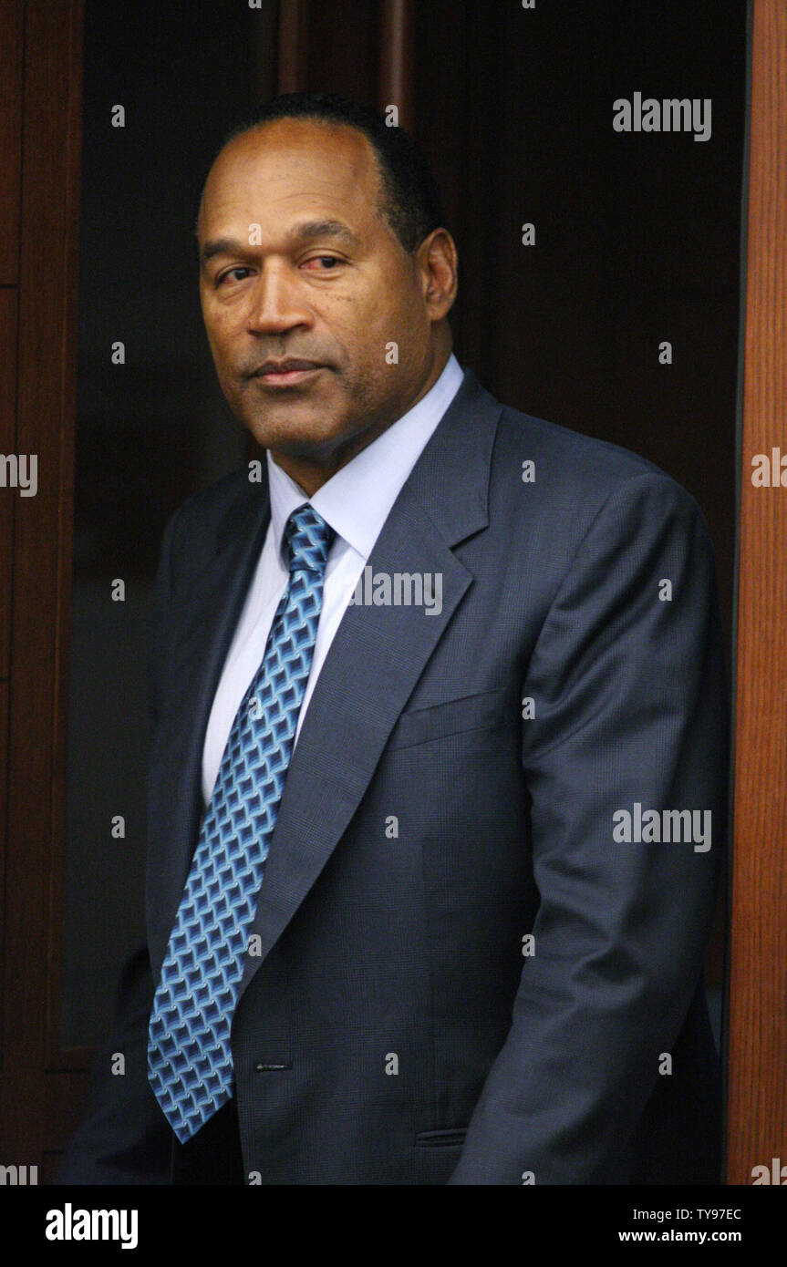 O.J. Simpson appears in court for his trial in Las Vegas, Nevada on ...