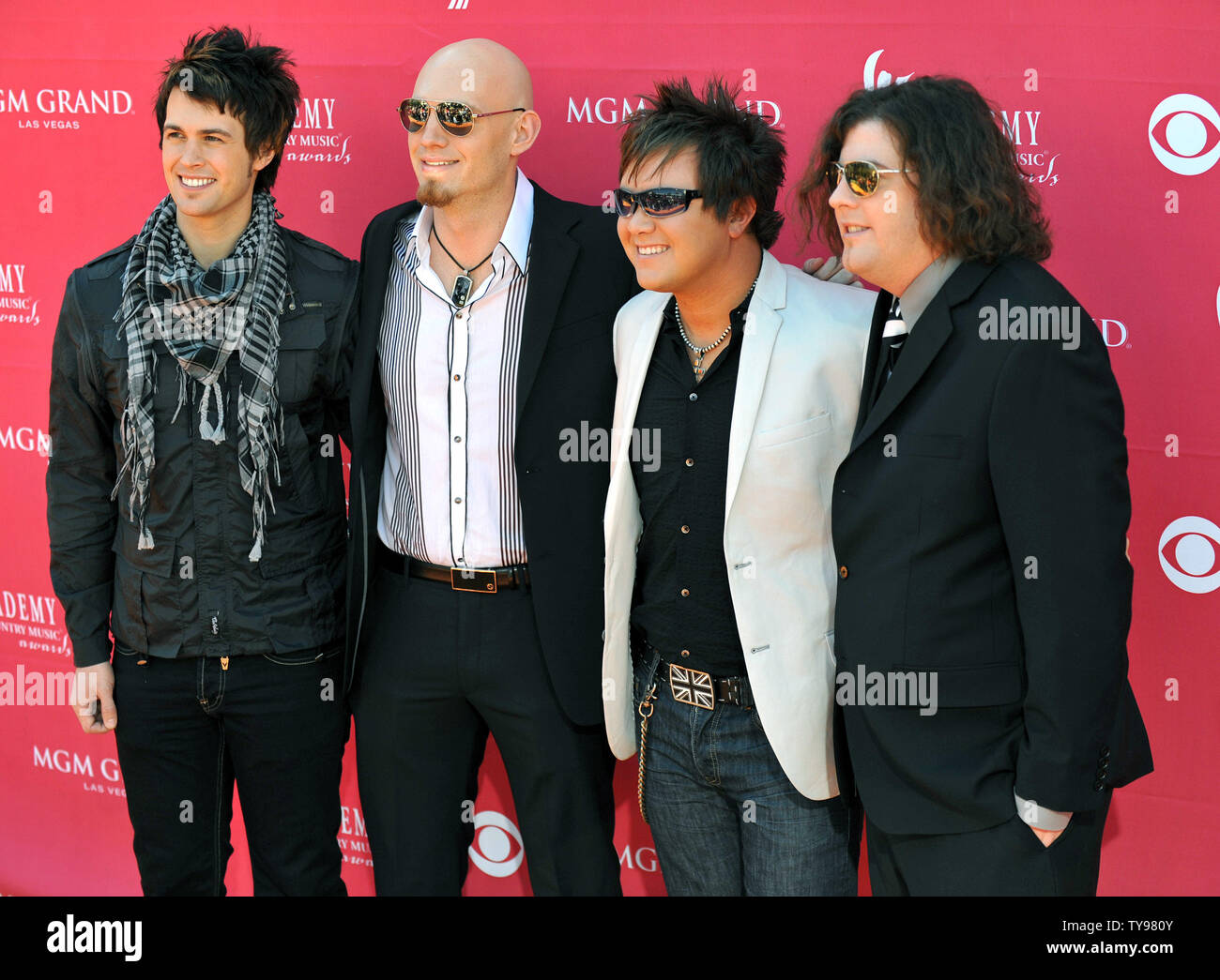The Eli Young Band arrives for the 44th Annual Academy of Country Music ...