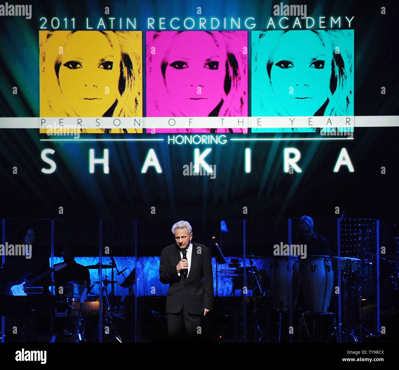 William Mebarak Chadid sings a song to his daugher Shakira who was ...