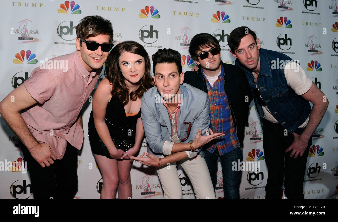 Musicians from left, Alex Suarez, Victoria Asher, Gabe Saporta, Nate ...