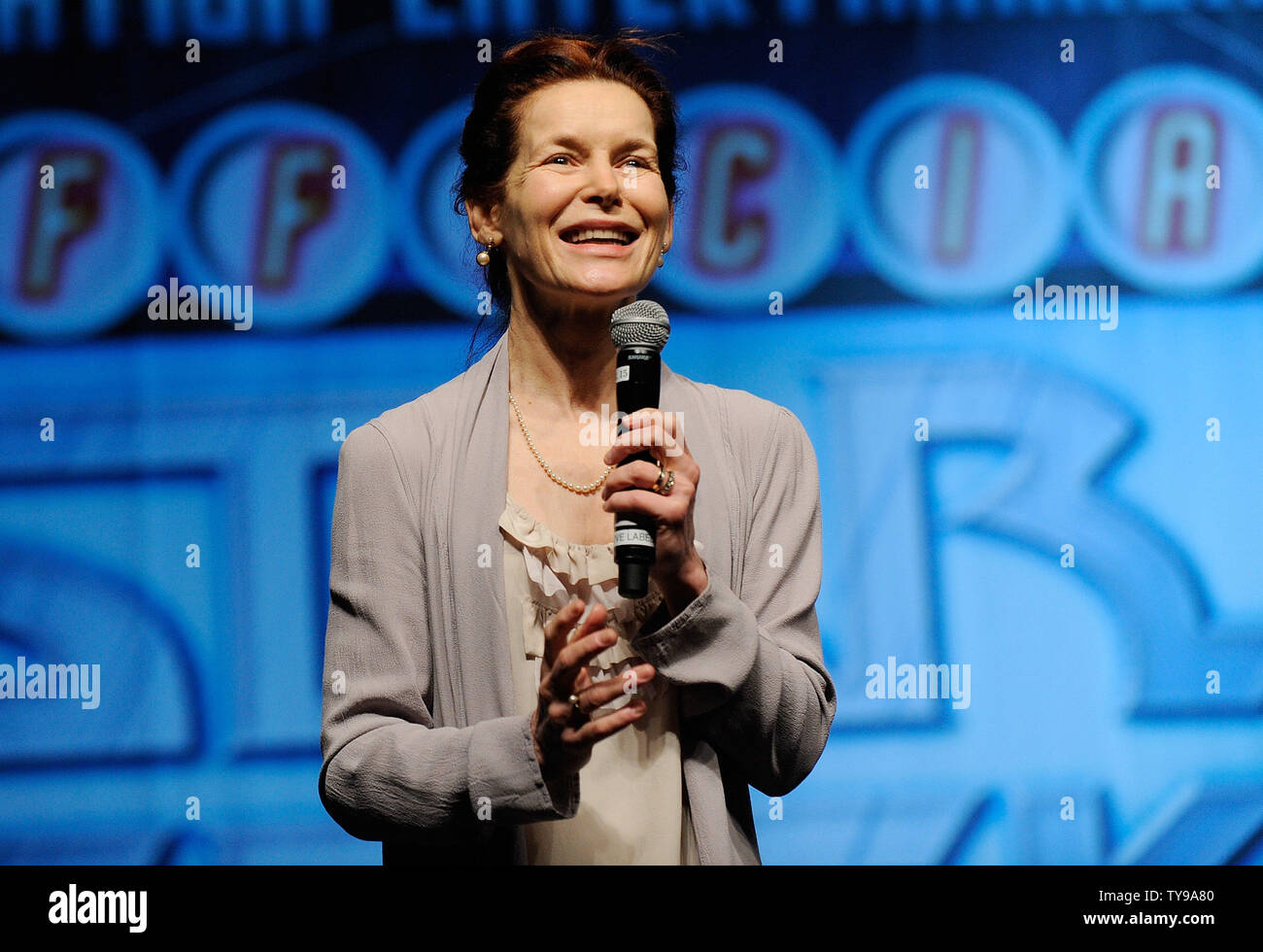 Actress Alice Krige participates in the Official Star Trek Convention ...