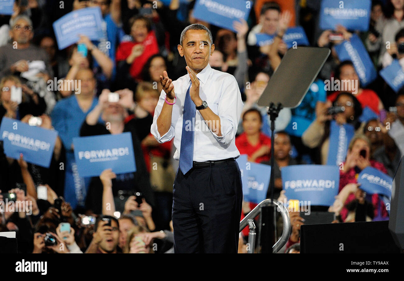 President Barack Obama appears at a campaign event at Doolittle Park in ...