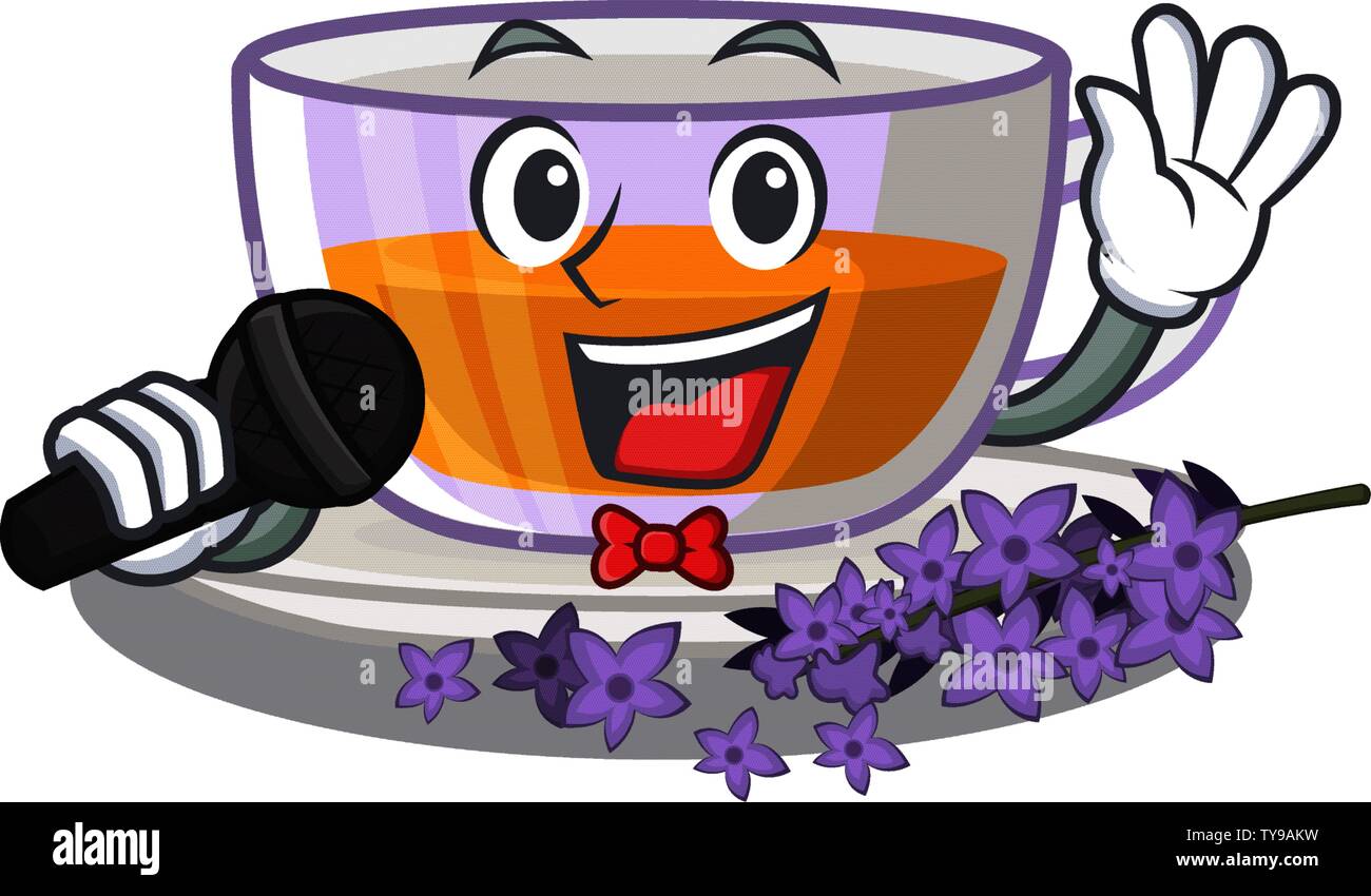 Singing and pouring tea Cut Out Stock Images & Pictures - Alamy