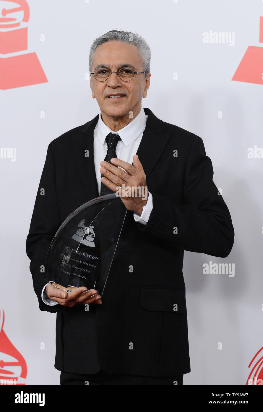 Honoree Caetano Veloso arrives for the Latin Recording Academy Person ...