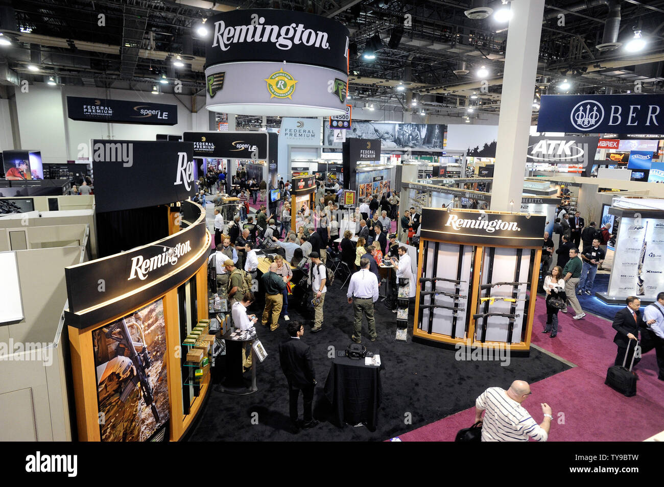 Attendee attend the National Shooting Sports Foundation's 35th annual ...