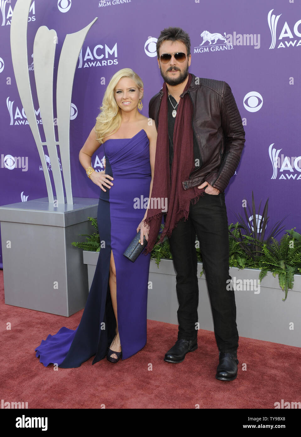 (L-R) Music publisher Katherine Blasingame and singer Eric Church ...