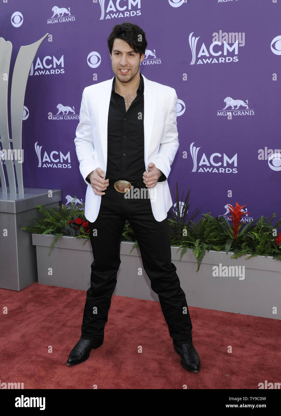 Recording artist Austin Webb arrives at the 48th annual Academy of ...