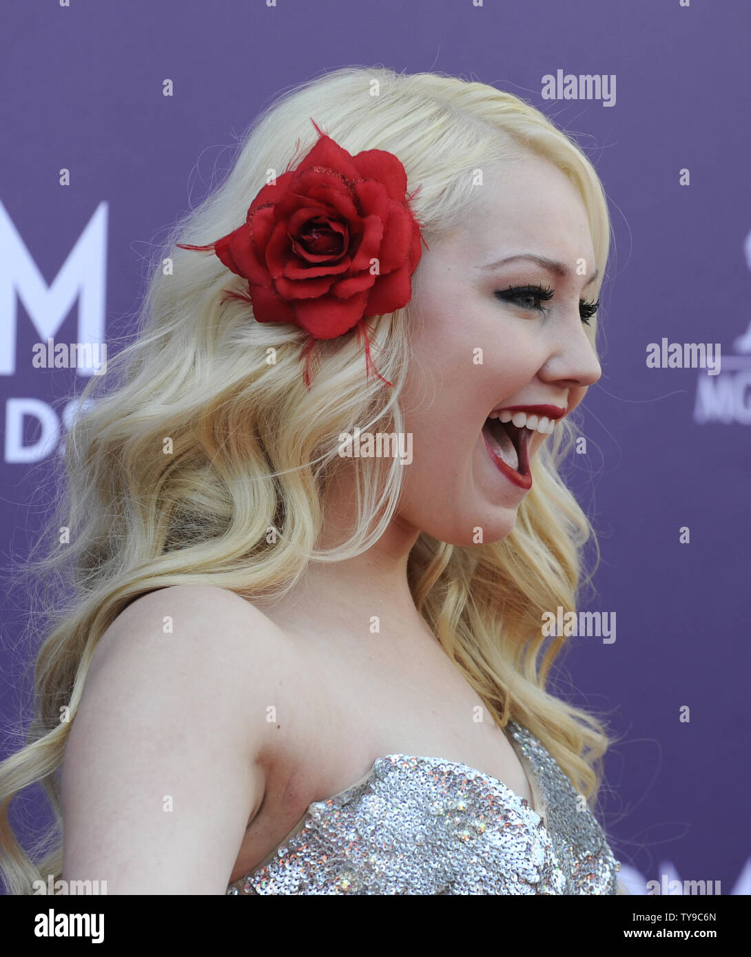 Singer RaeLynn arrives at the 48th annual Academy of Country Music ...