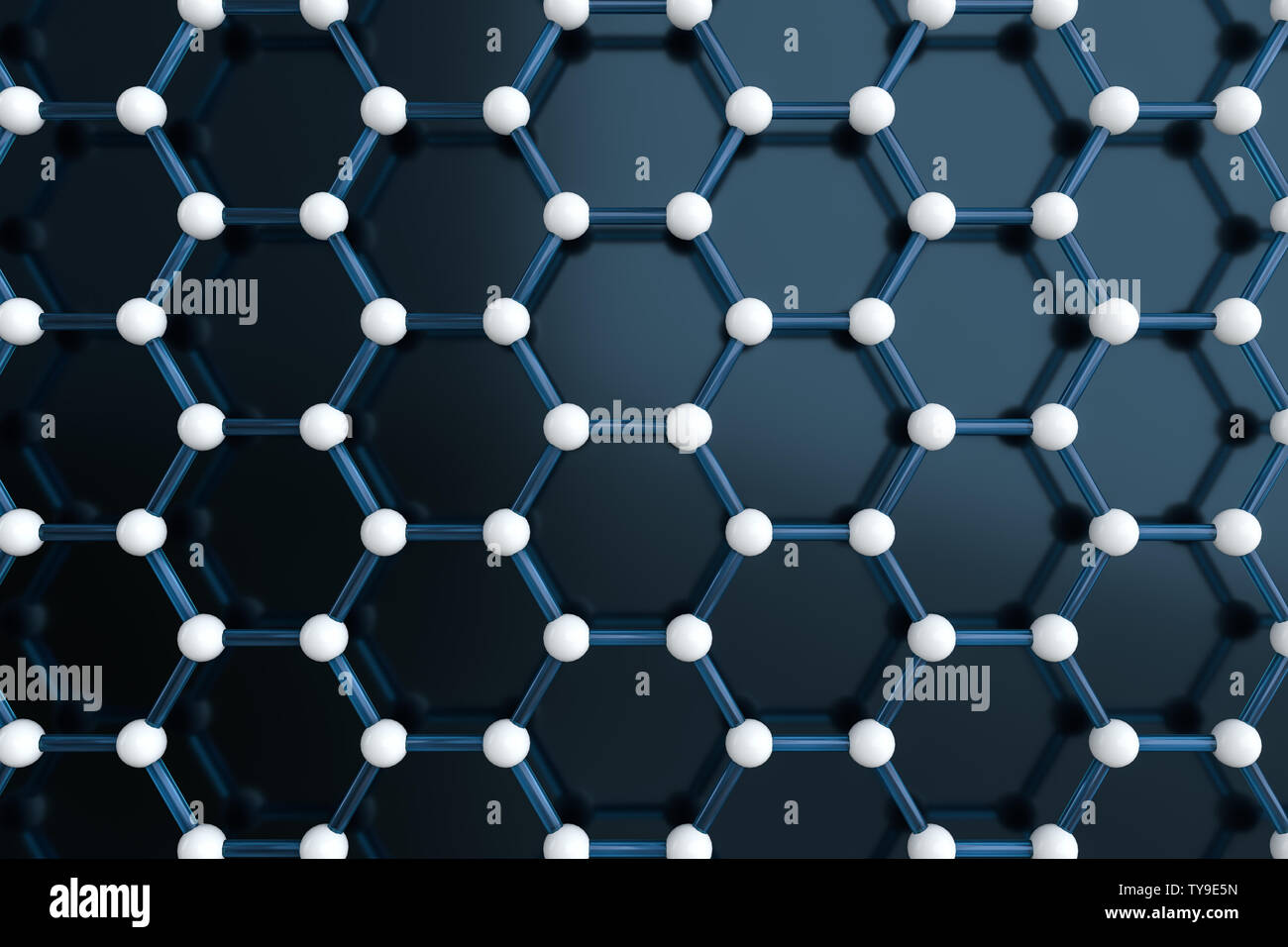 Hexagon arrangement structure, three-dimensional rendering Stock Photo ...