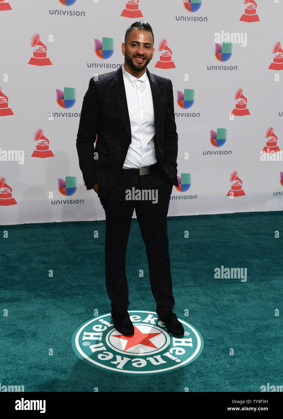 Singer Lenny Medina arrives for the 15th annual Latin Grammy Awards at ...