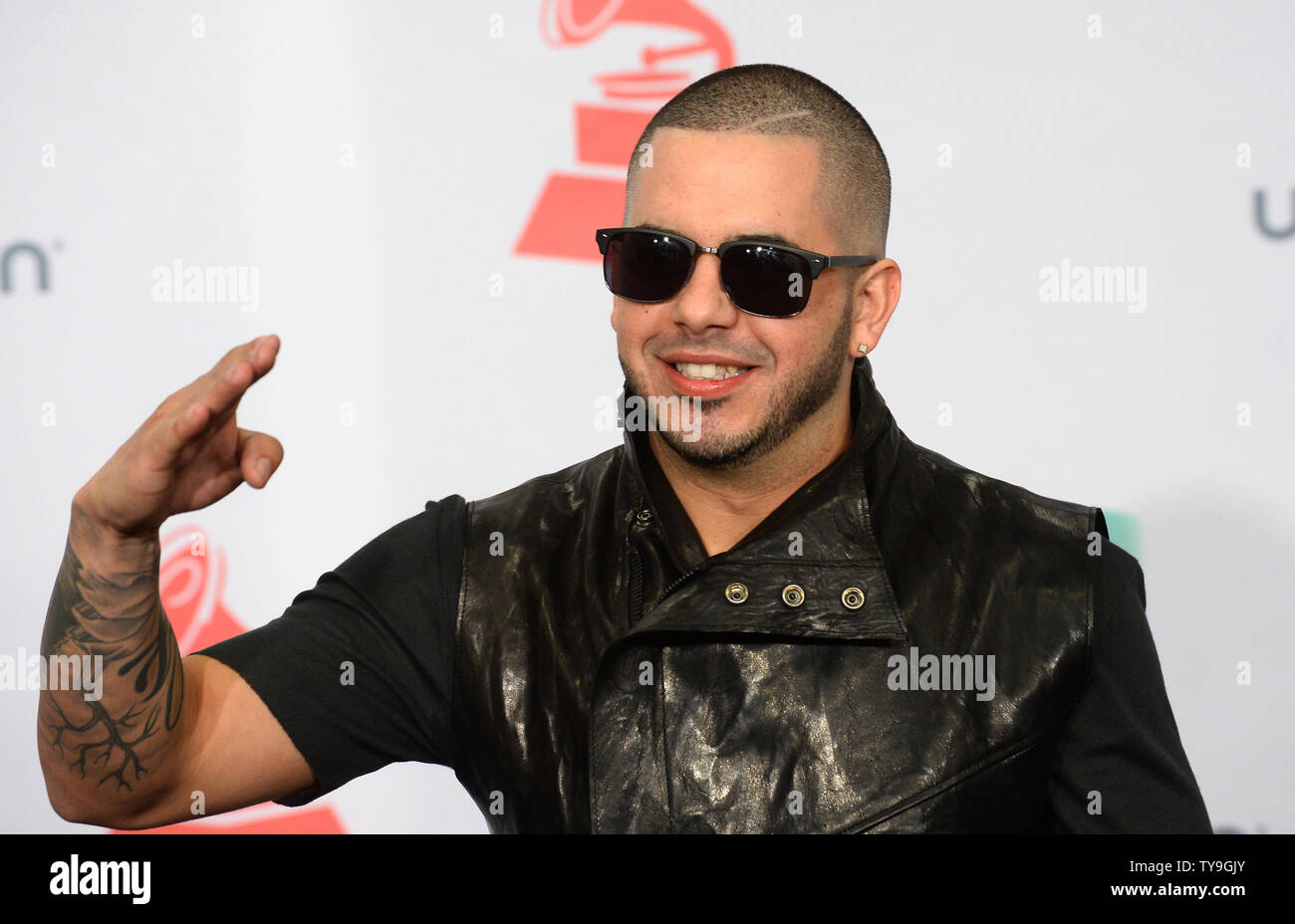 El General Gadiel poses backstage at the 15th annual Latin Grammy ...