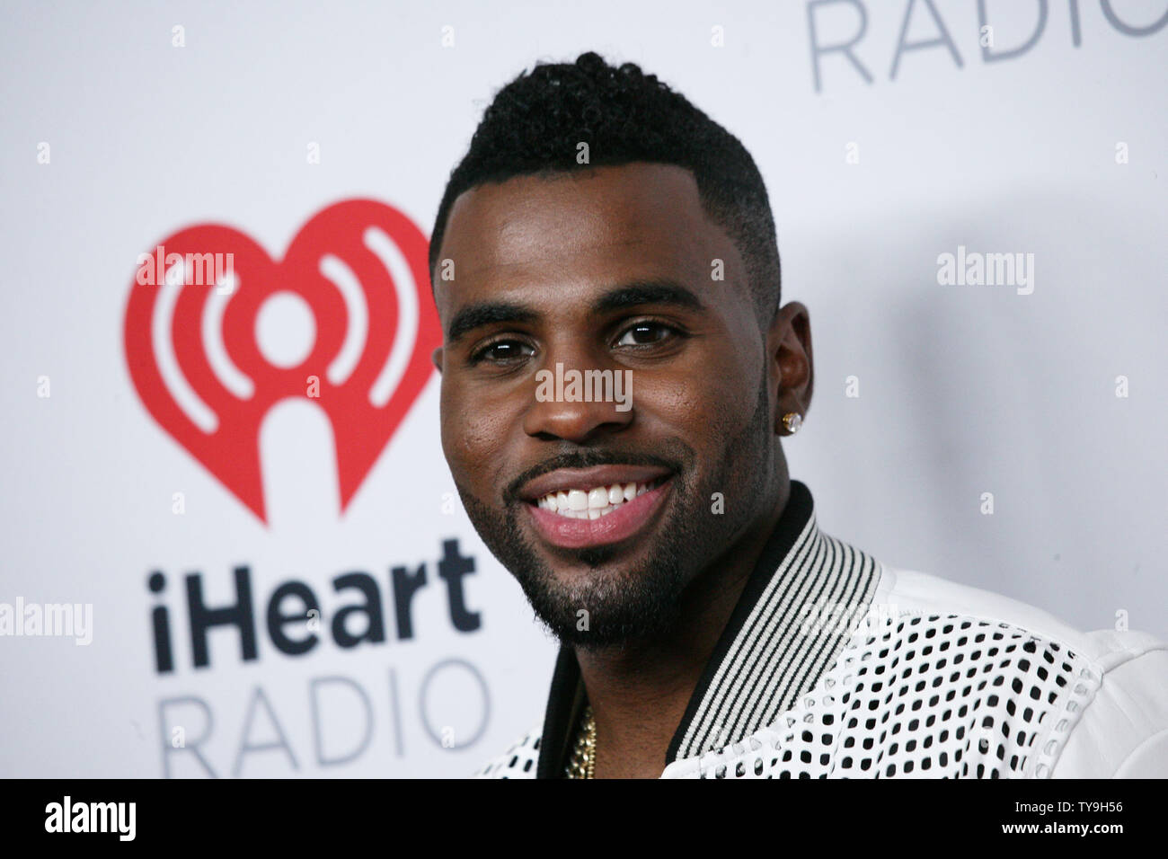 Jason Derulo arrives in the press room for the iHeartRadio Music ...