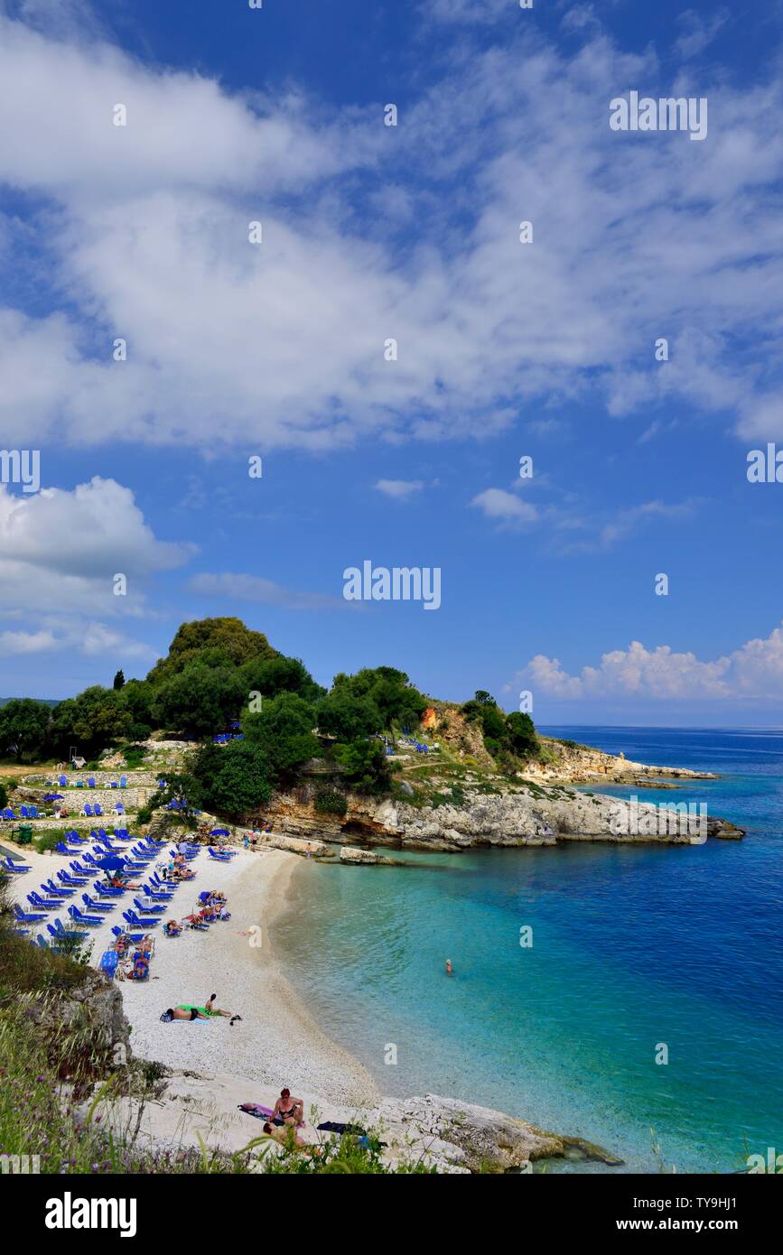 Kassiopi beach hi-res stock photography and images - Alamy