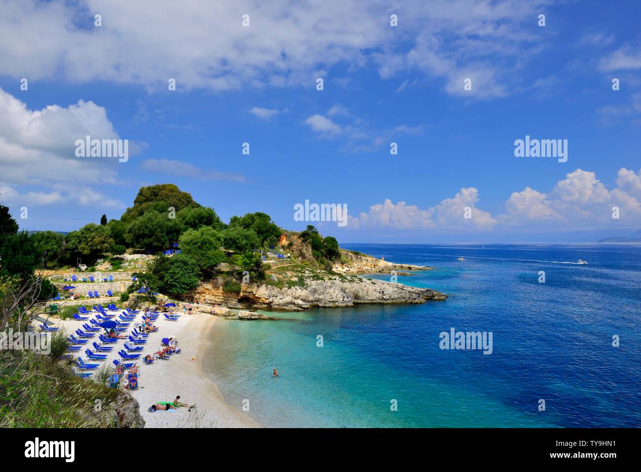 Kassiopi beach hi-res stock photography and images - Alamy