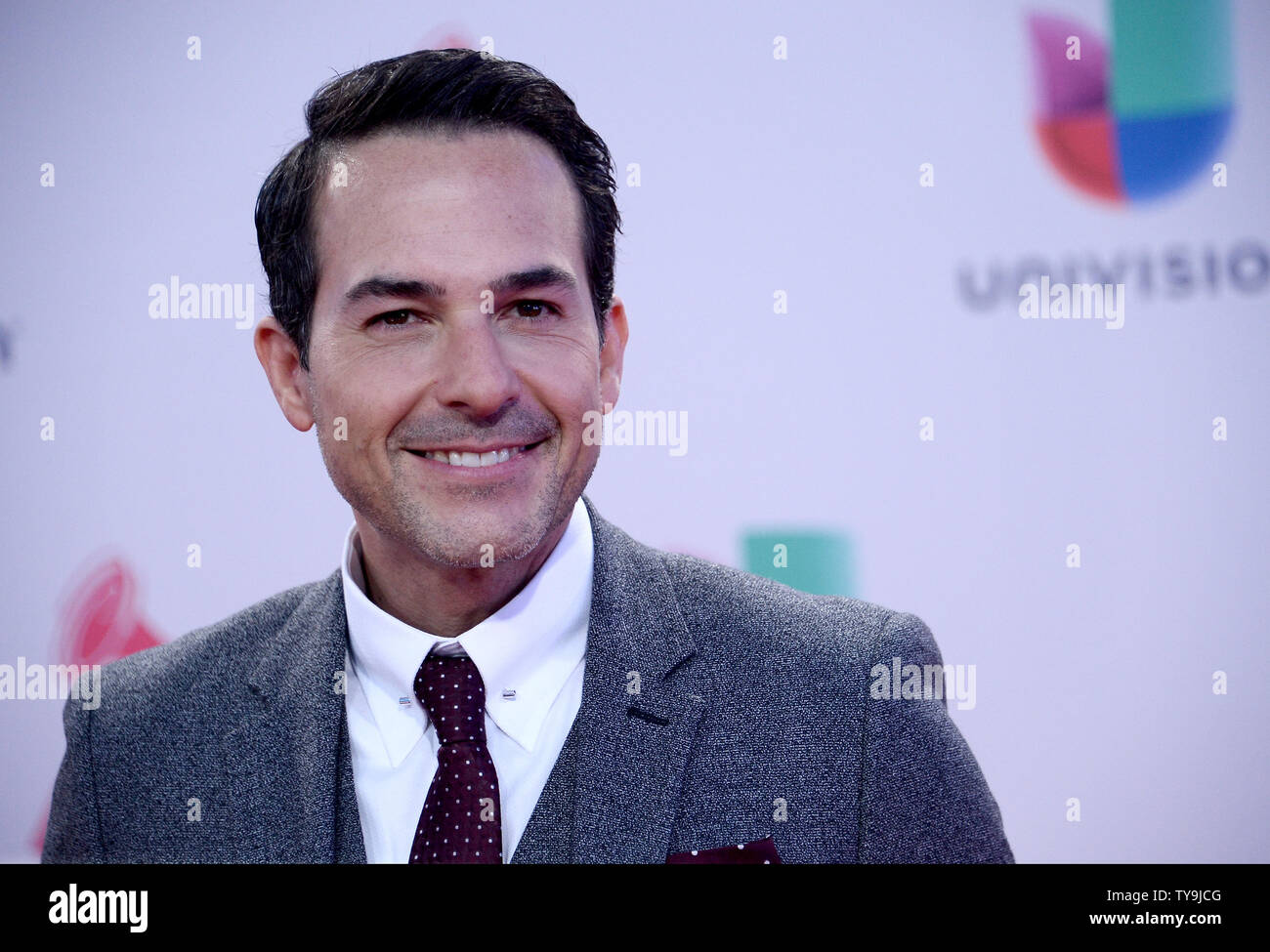 Carlos Calderon arrives for the 16th Annual Latin Grammy Awards at the ...