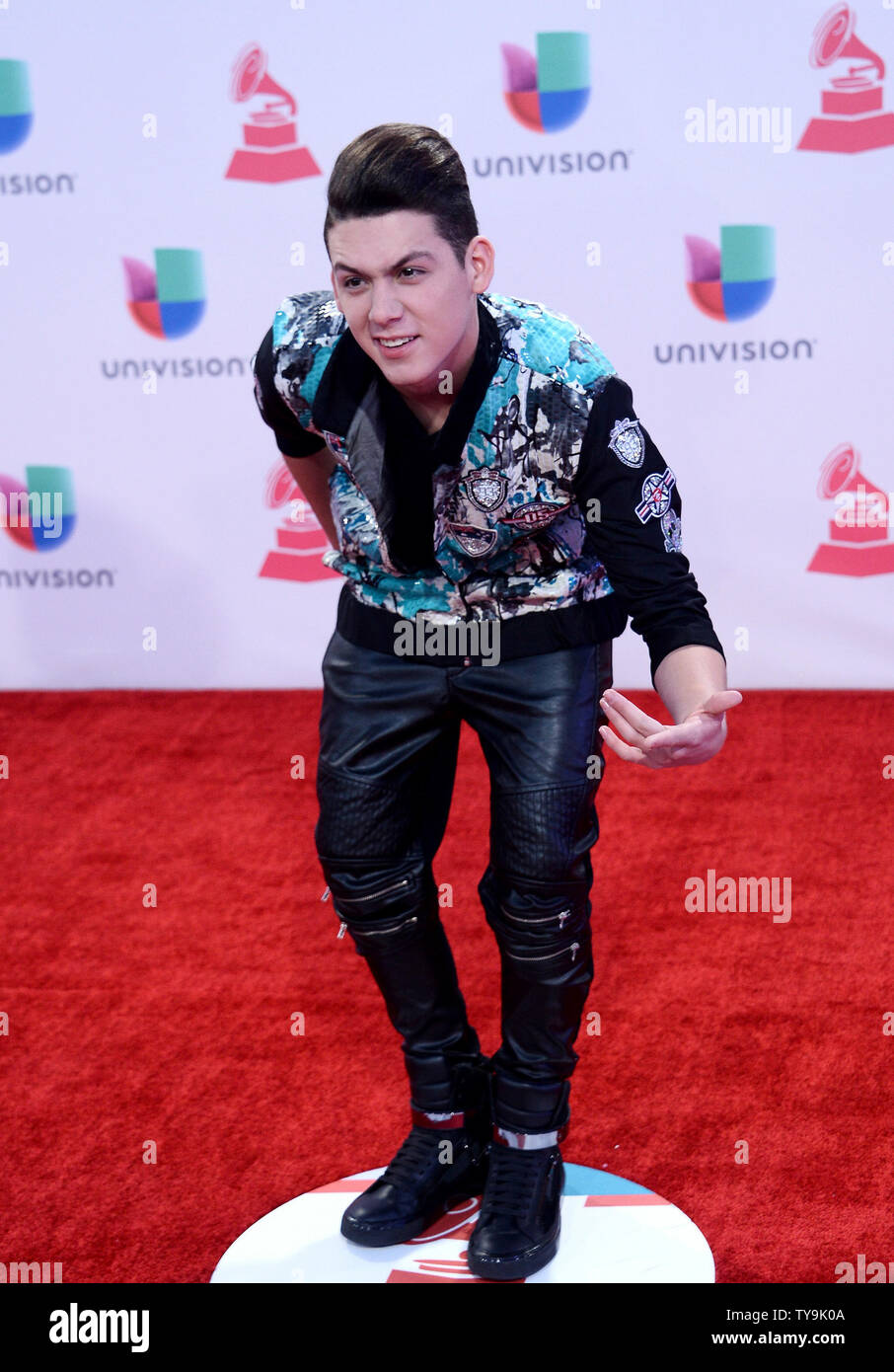 Jeloz arrives for the 16th Annual Latin Grammy Awards at the MGM Grand ...