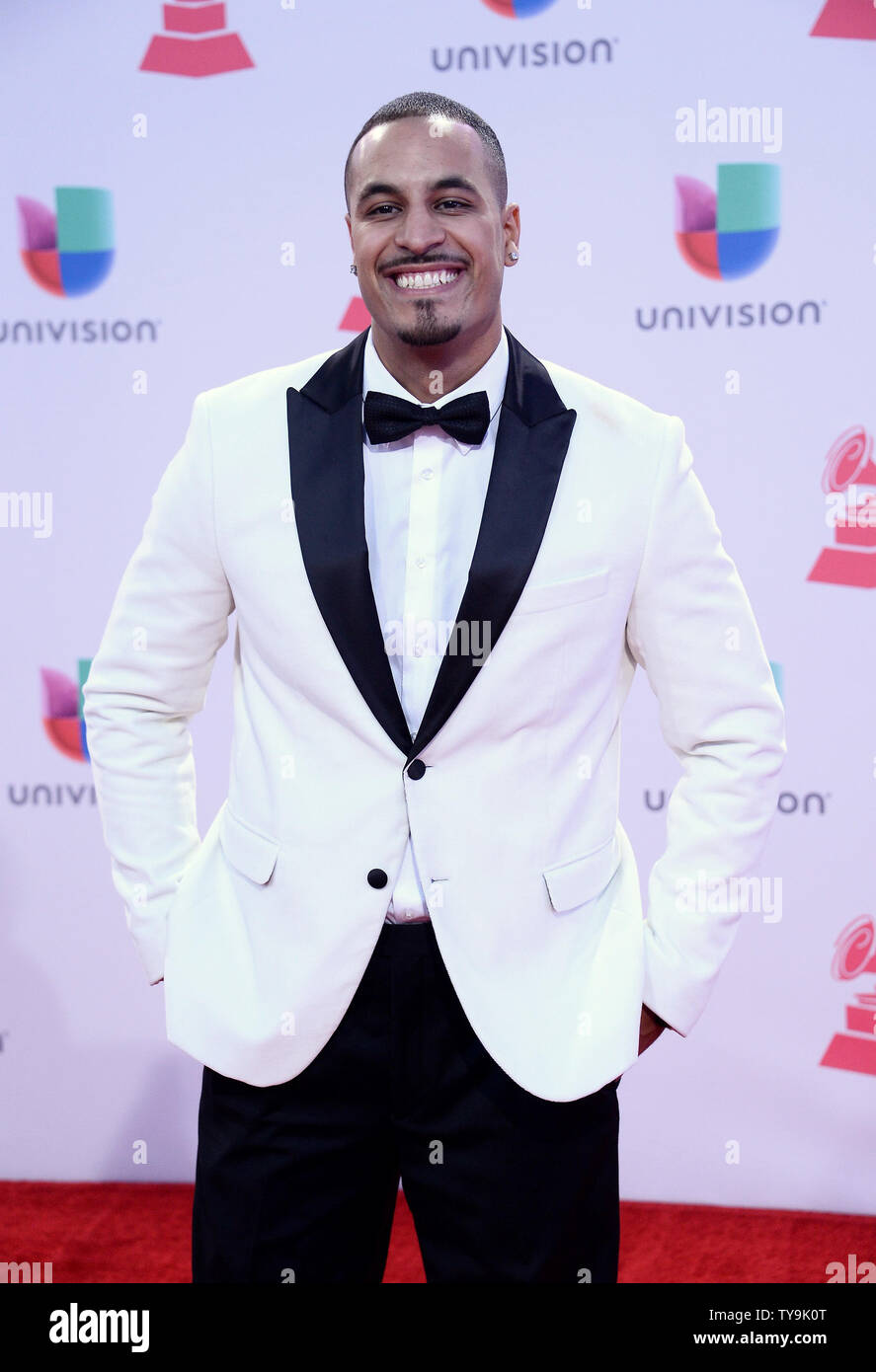 Jason Cerda arrives for the 16th Annual Latin Grammy Awards at the MGM ...