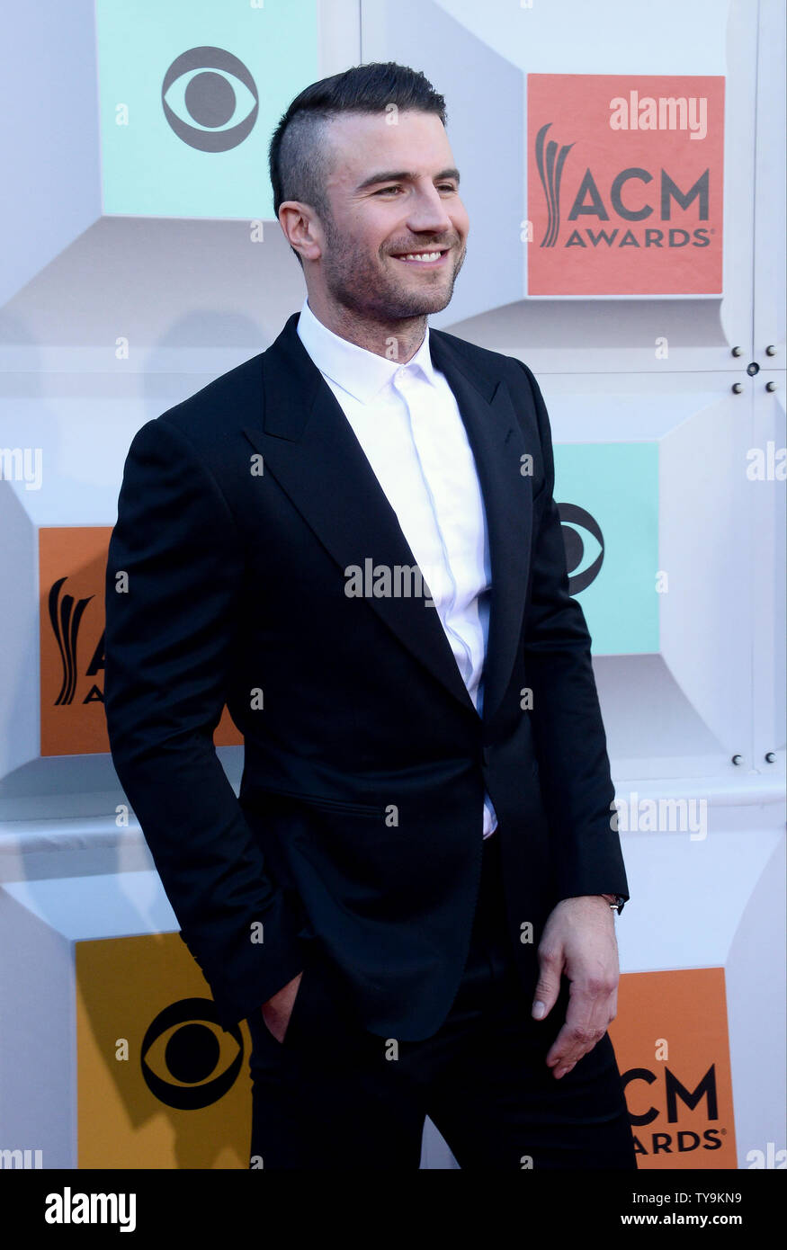 Singer Sam Hunt attends the 51st annual Academy of Country Music Awards ...