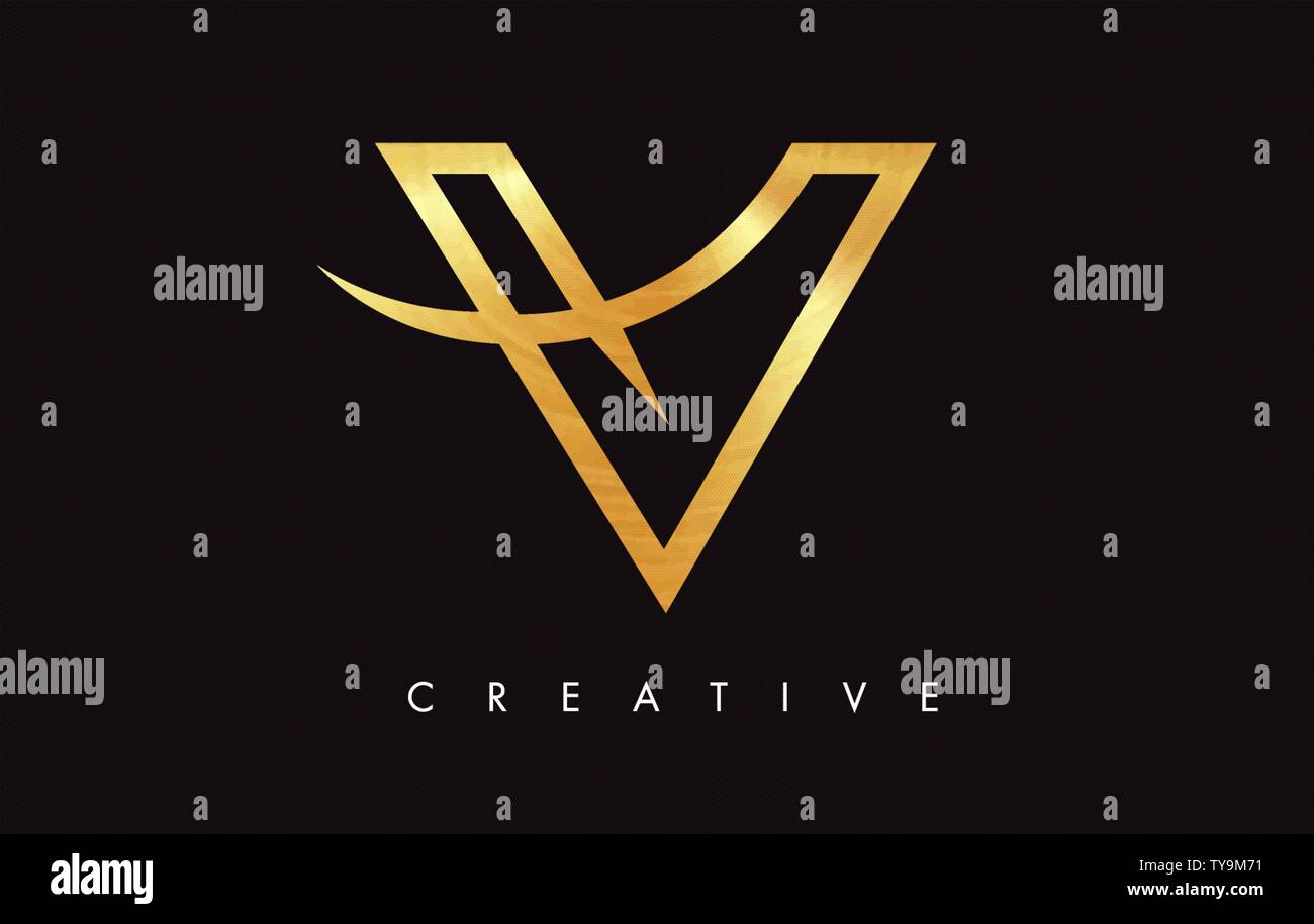 V Letter Design Logo. Letter V Icon Logo with Modern Swoosh vector ...