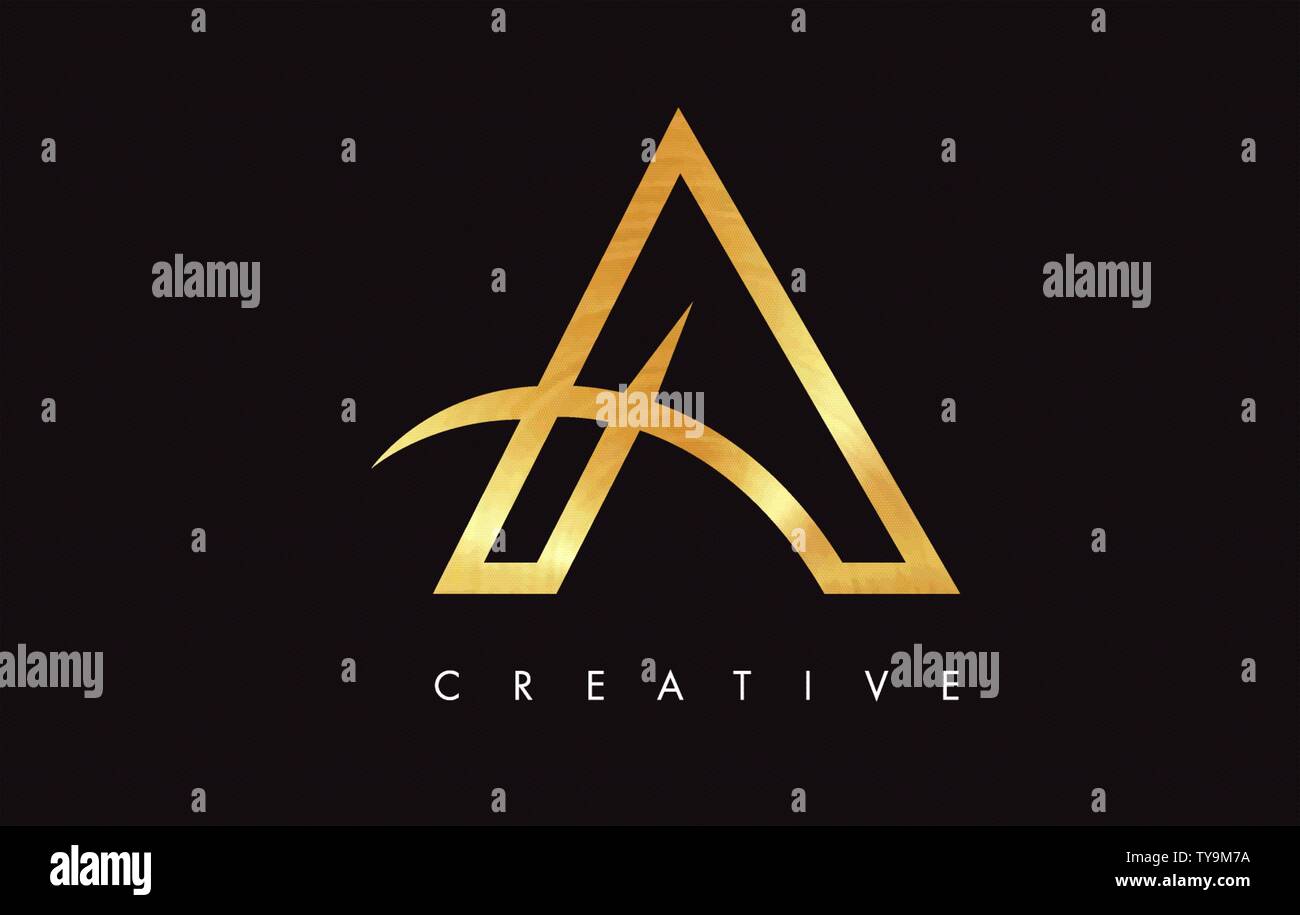 A Letter Design Logo. Letter A Icon Logo with Modern Swoosh vector ...