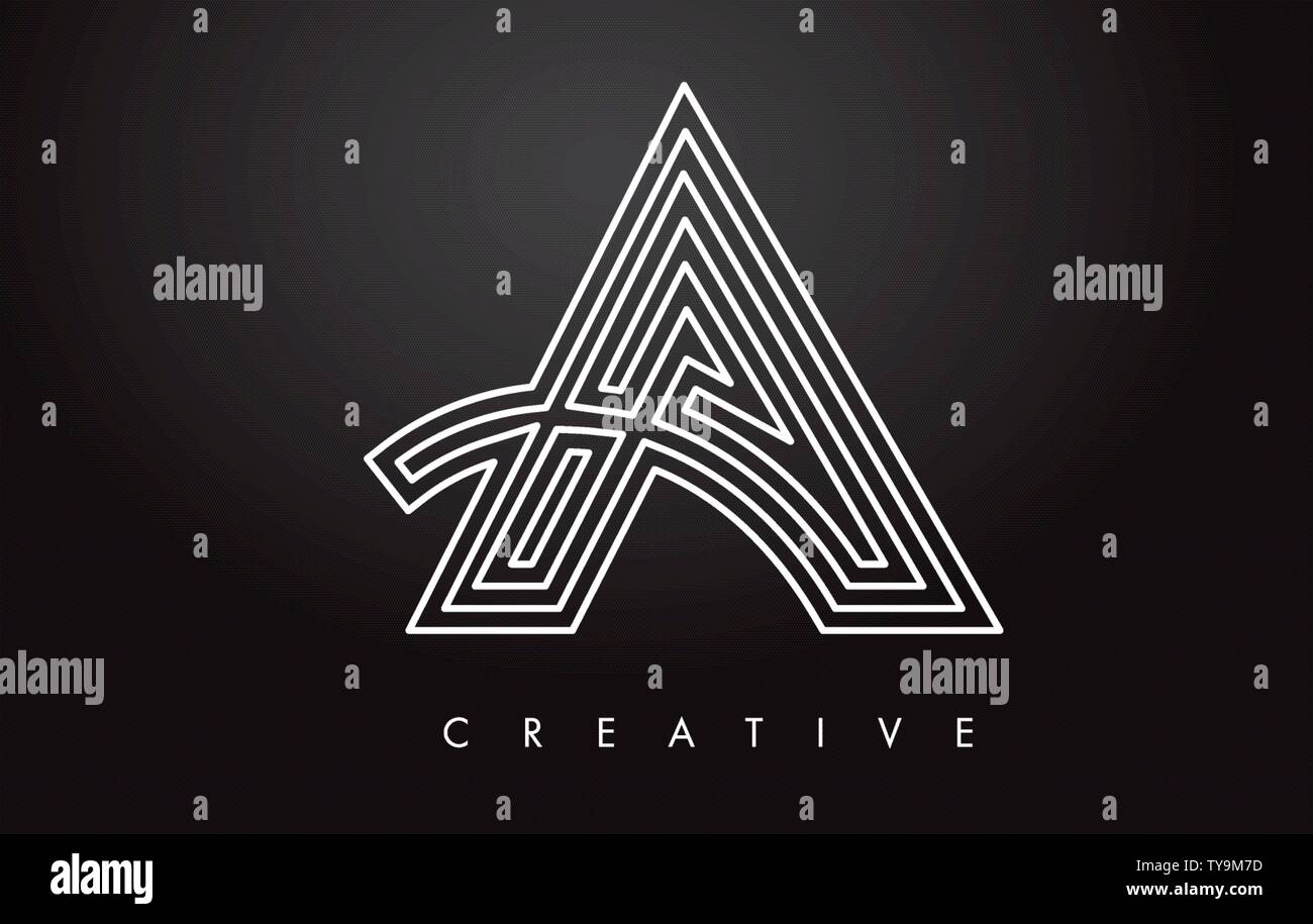 A Letter Design Logo. Letter A Icon Logo with Modern Swoosh vector ...